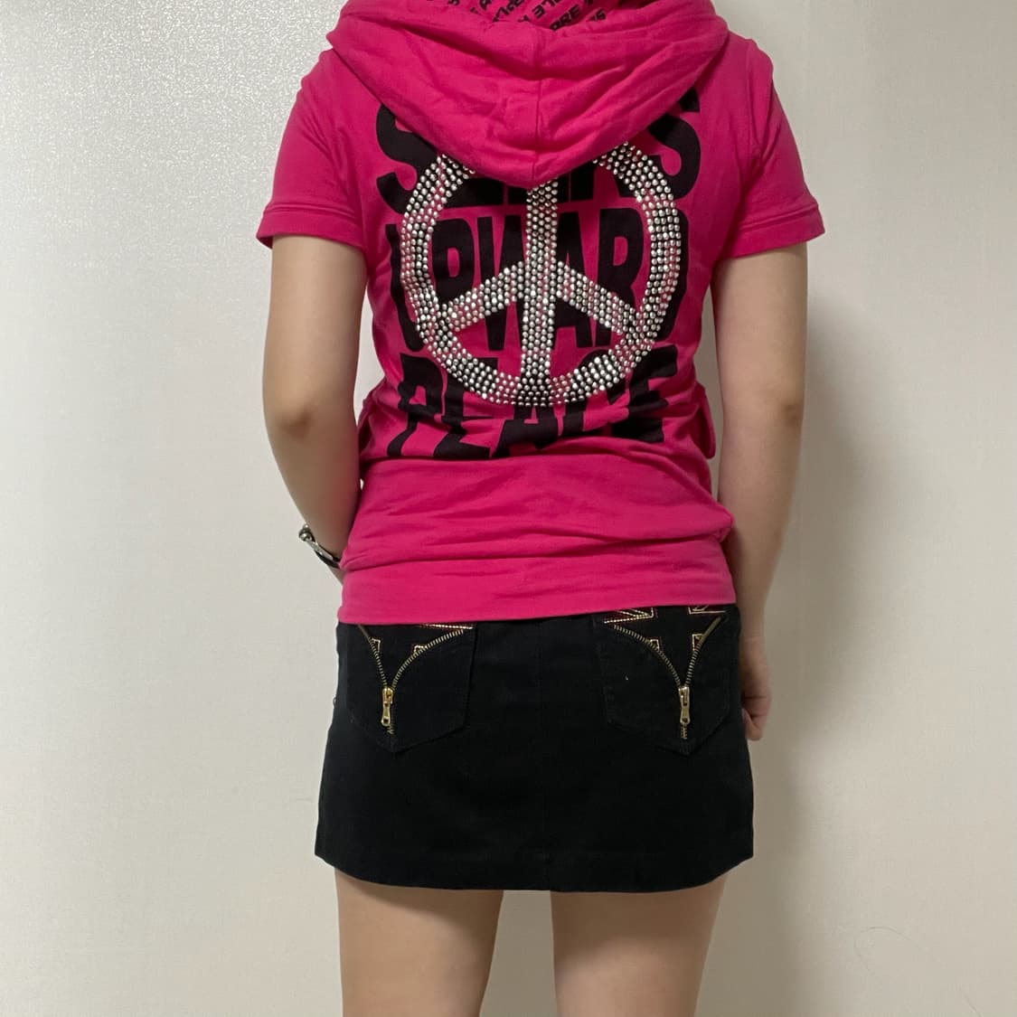 Hot Pink Gyaru Short Sleeve Ho | 후루츠패밀리