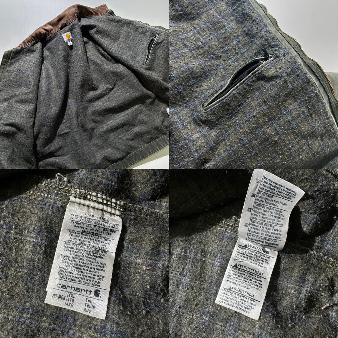 칼하트 J97 Moss 디트로이트 워크자켓 모스그린 | 후루츠패밀리