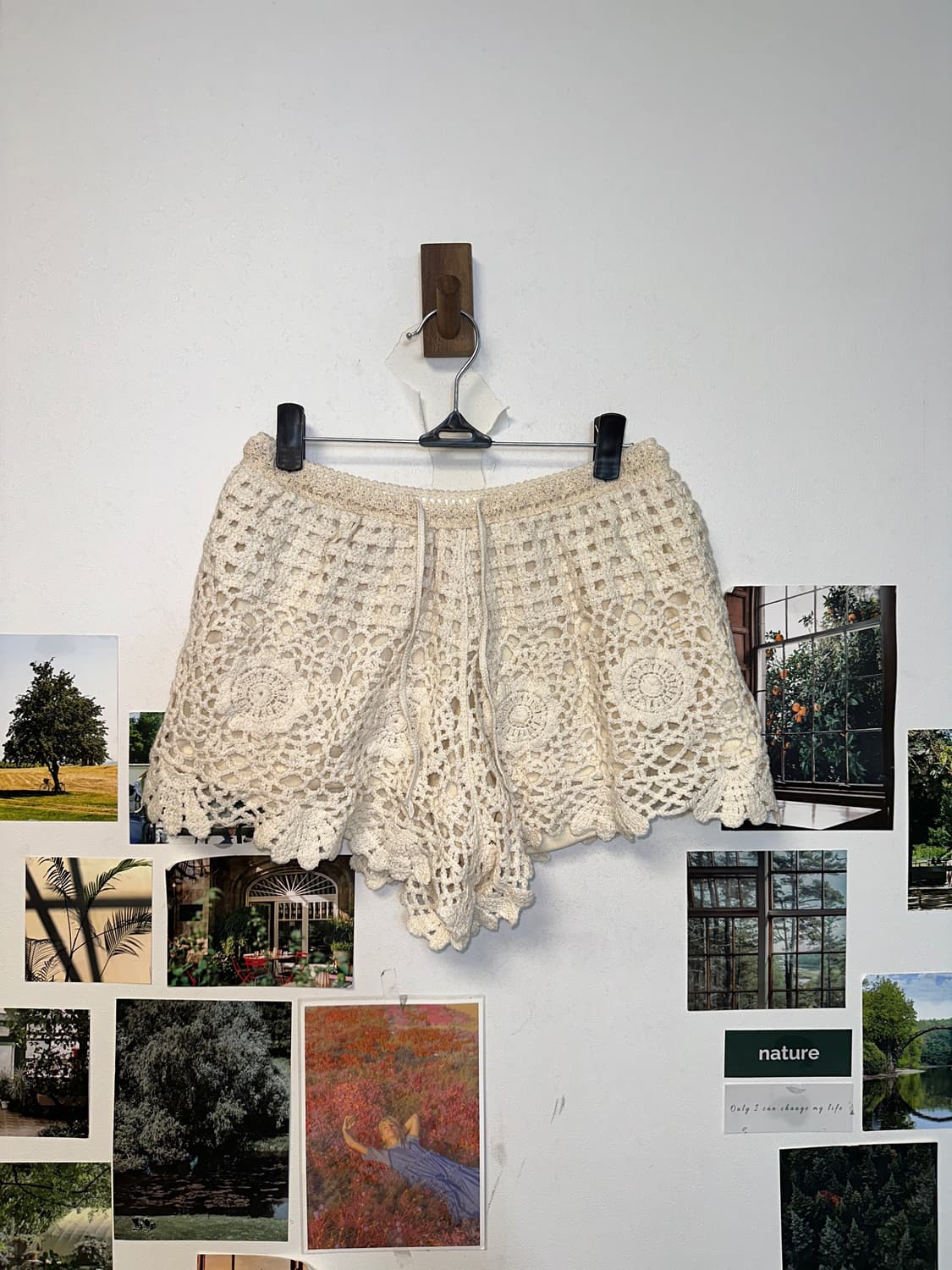 Ivory crochet short pants | 후루츠패밀리