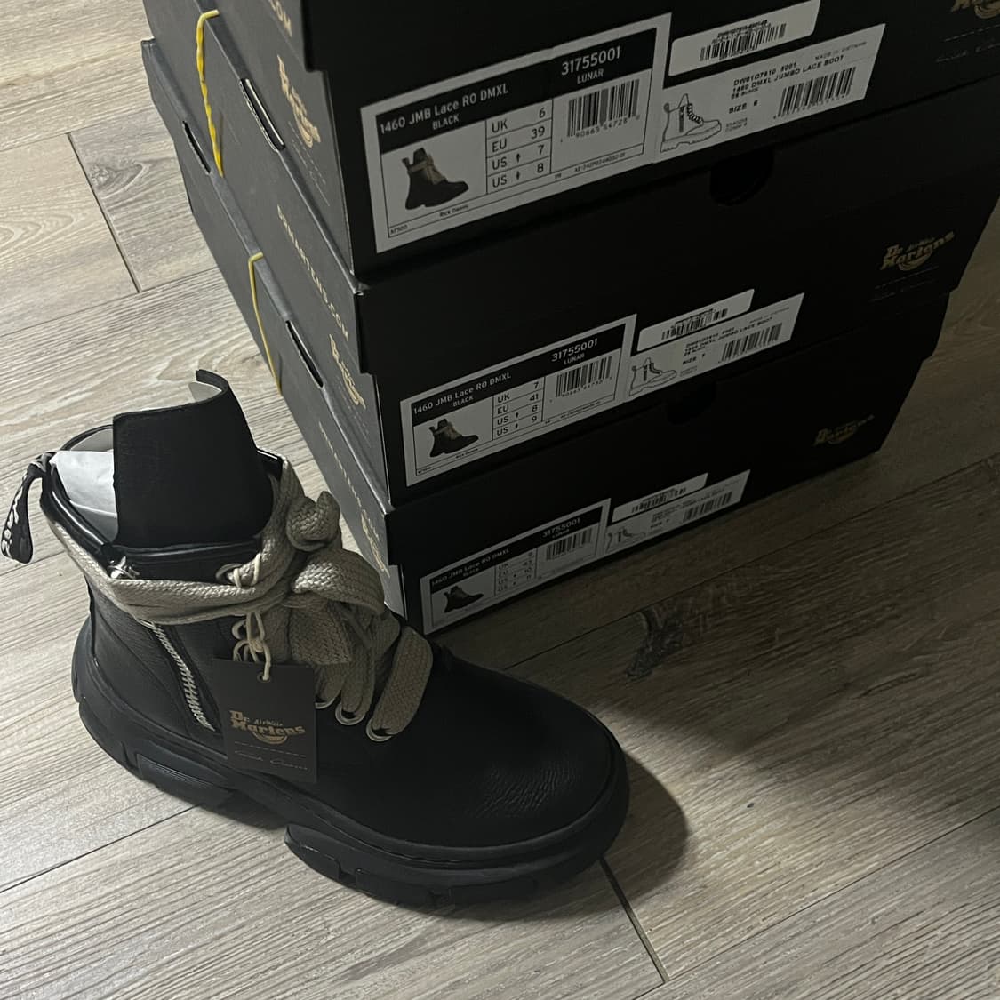 [260]릭오웬스 닥터마틴 1460 점보 레이스 부츠 | 후루츠패밀리