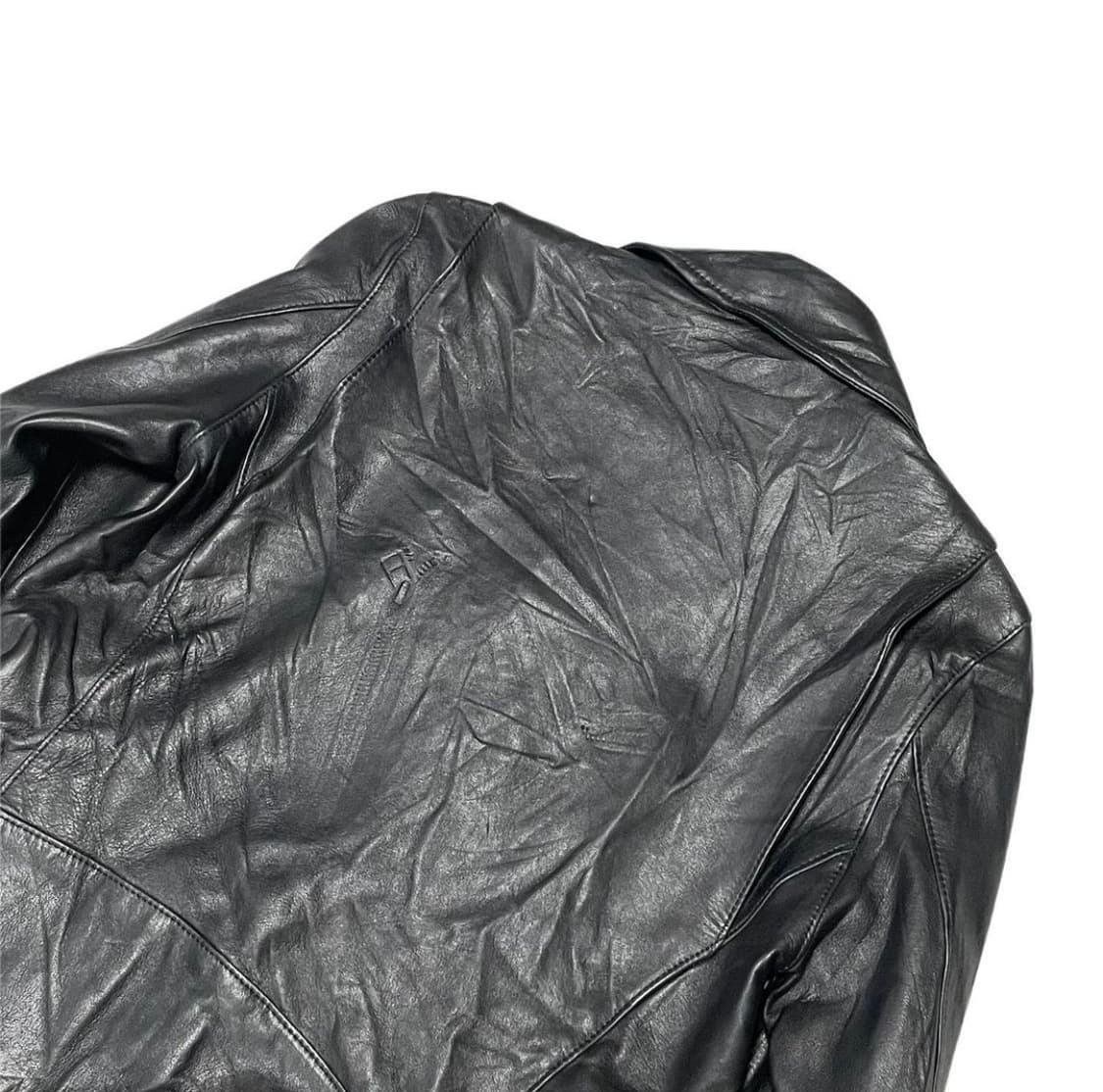 Crop double rider leather jack | 후루츠패밀리