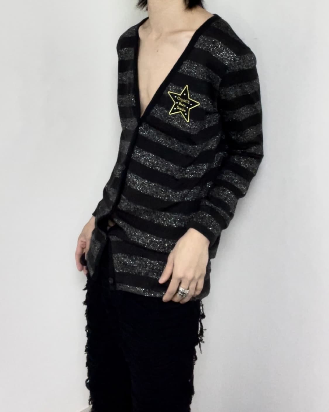 Stripe punk cardigan | 후루츠패밀리