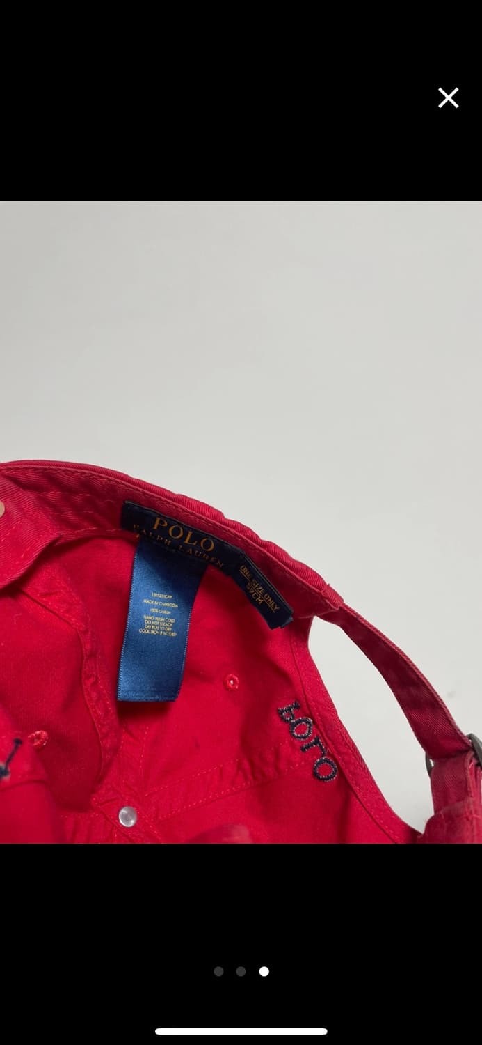 폴로 레드 볼캡 모자 | 후루츠패밀리