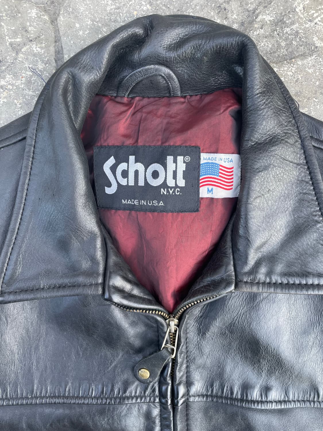 90s US SCHOTT Single rider - 후루츠패밀리