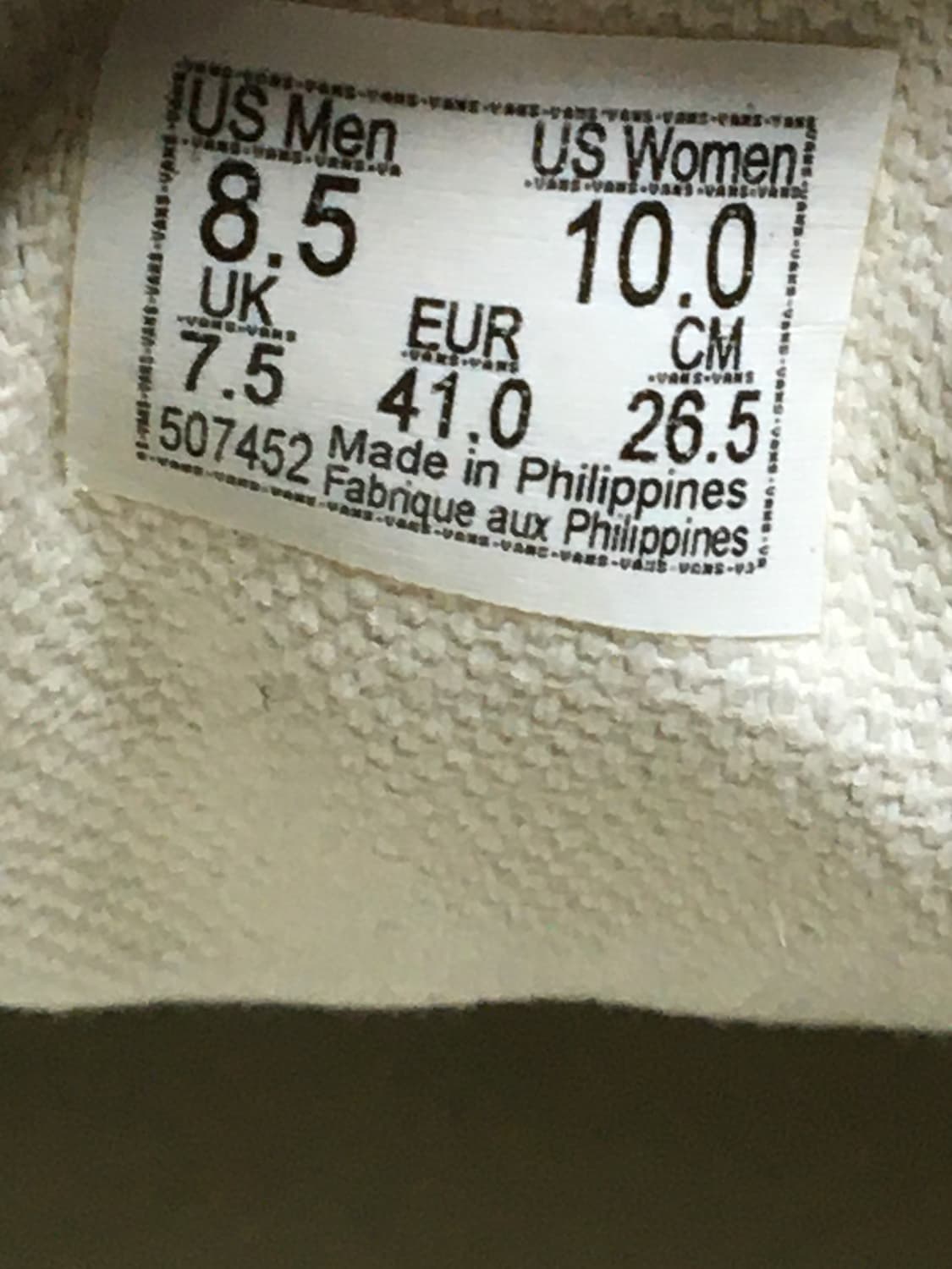 [265mm] 반스 어센틱 워시드팩 블랙 멀티 체커보드 | 후루츠패밀리