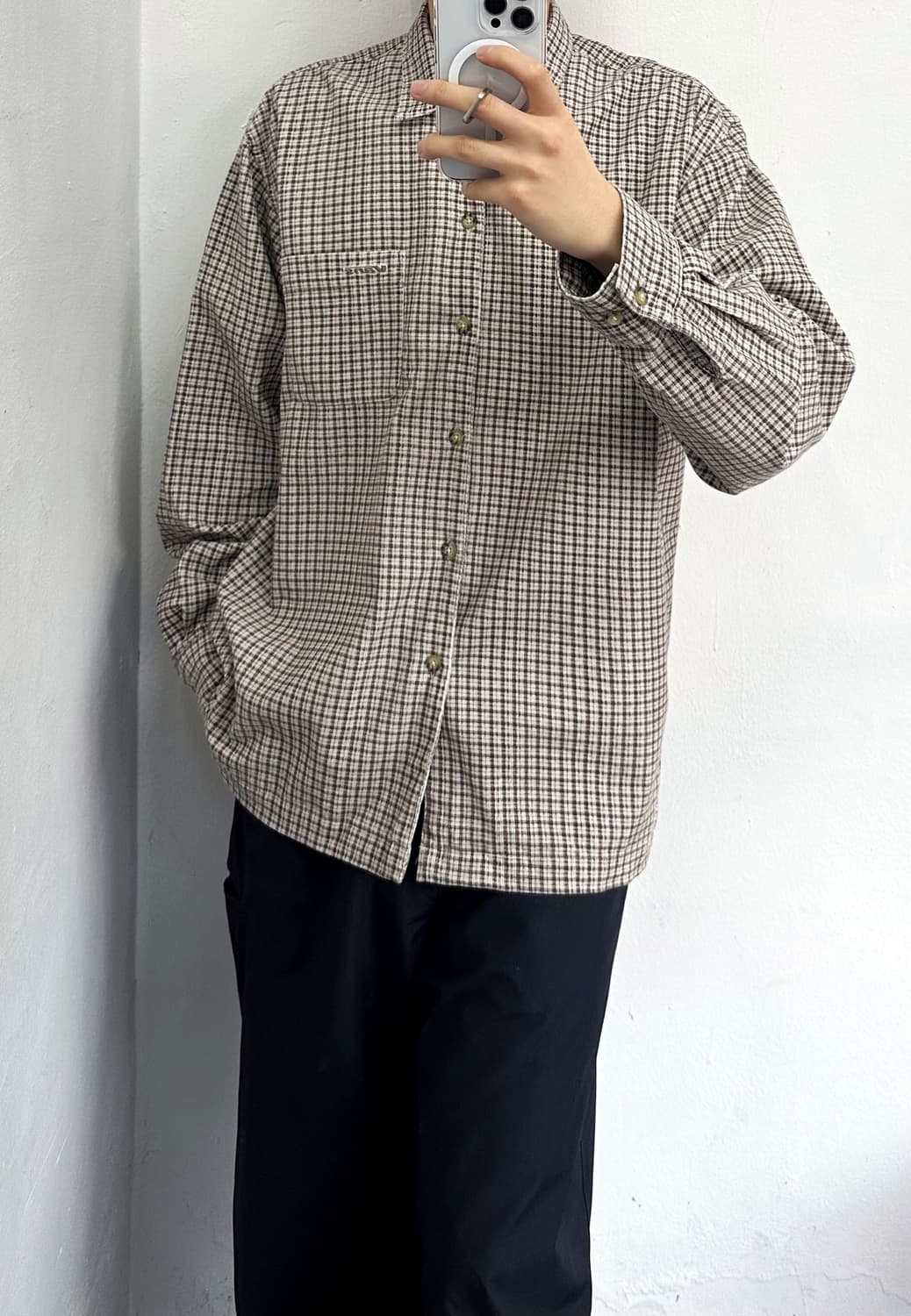 Cotton micro corduroy open col | 후루츠패밀리