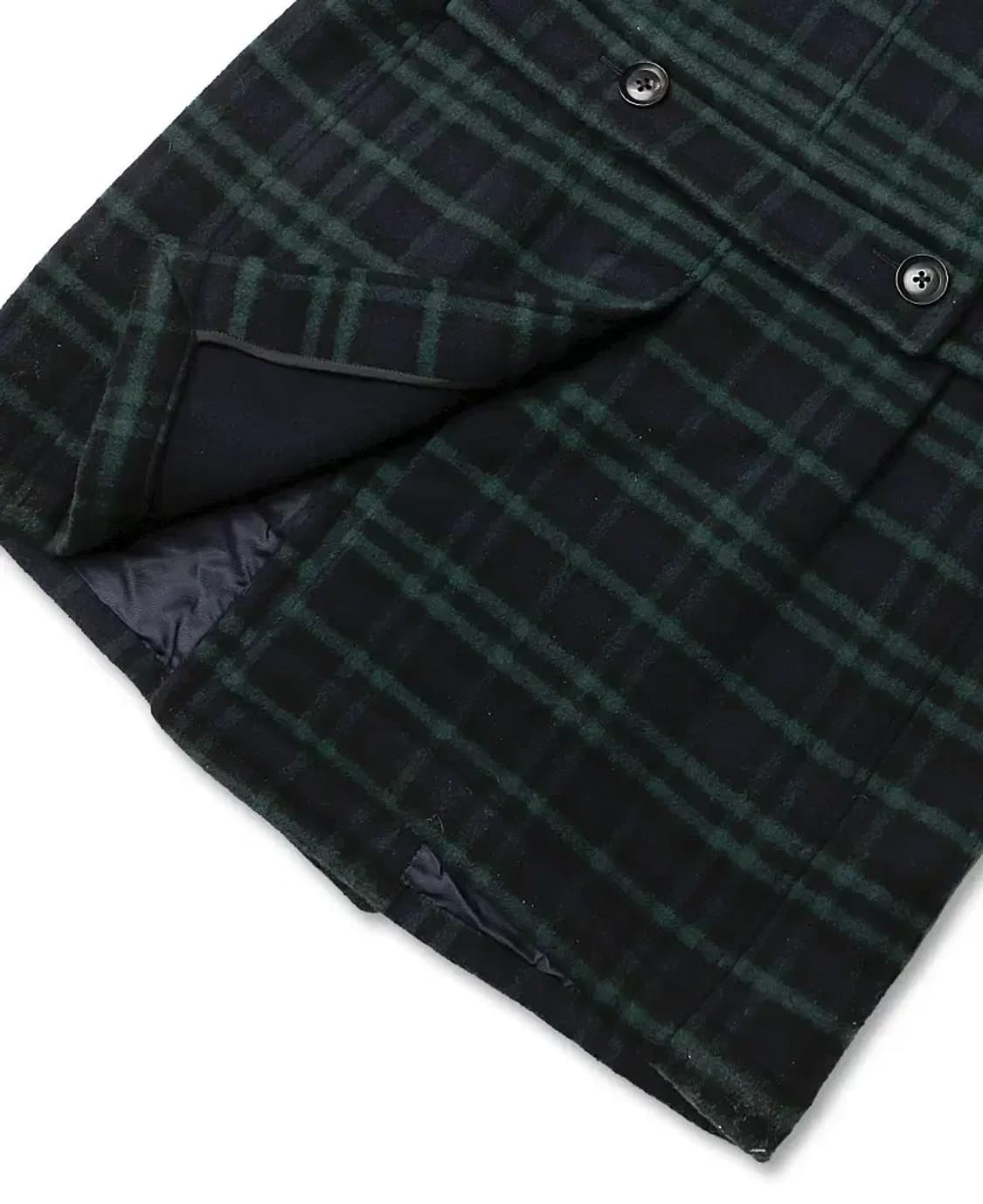 링자켓 [Ring Jacket RJ] 체크 울 클래식 캐주얼 피코트 | 후루츠패밀리