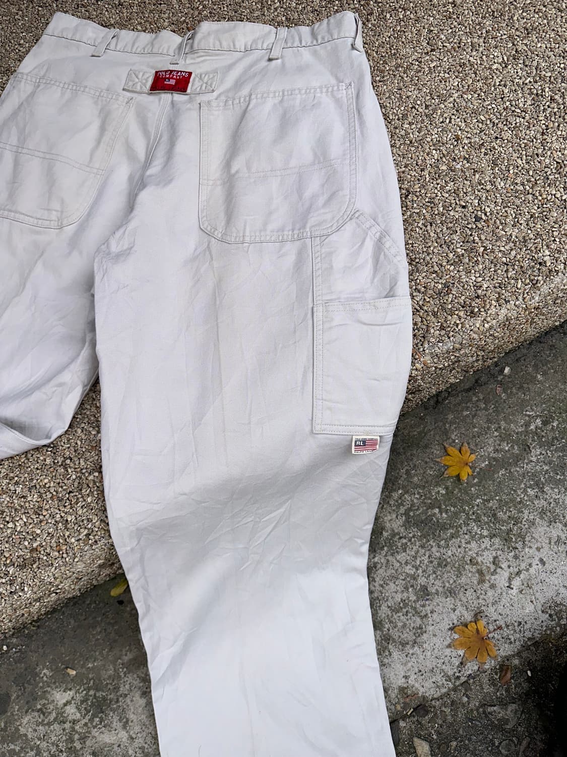 POLO JEANS white work pants | 후루츠패밀리