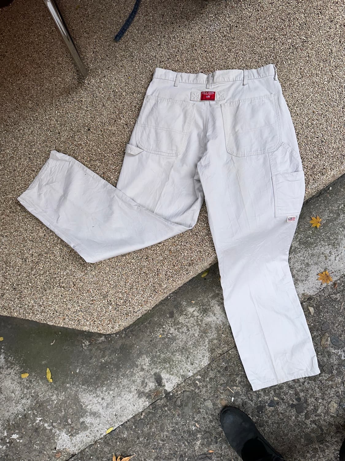 POLO JEANS white work pants | 후루츠패밀리
