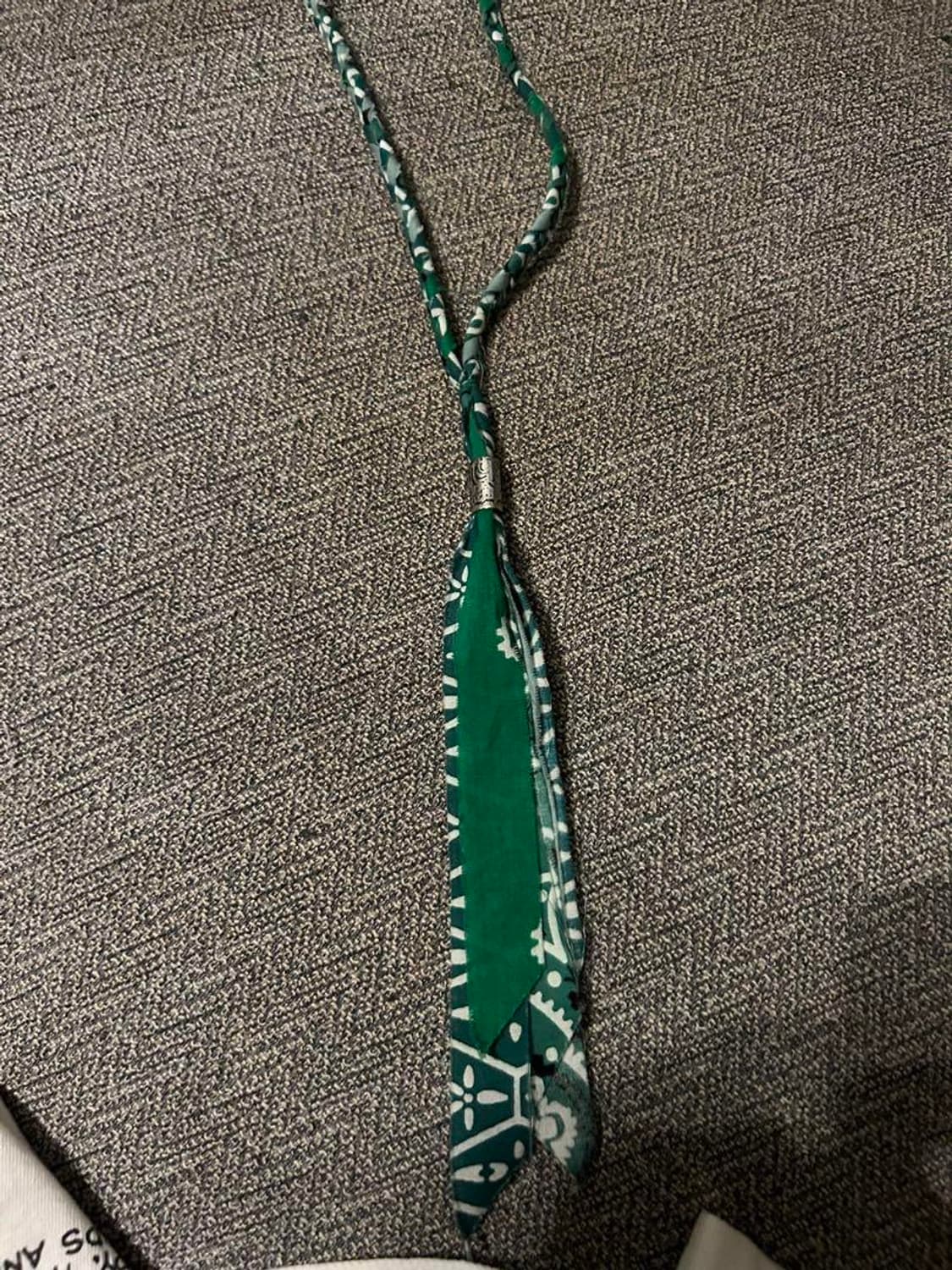GAUZE BANDANA FRINGE NECKLACE - 후루츠패밀리