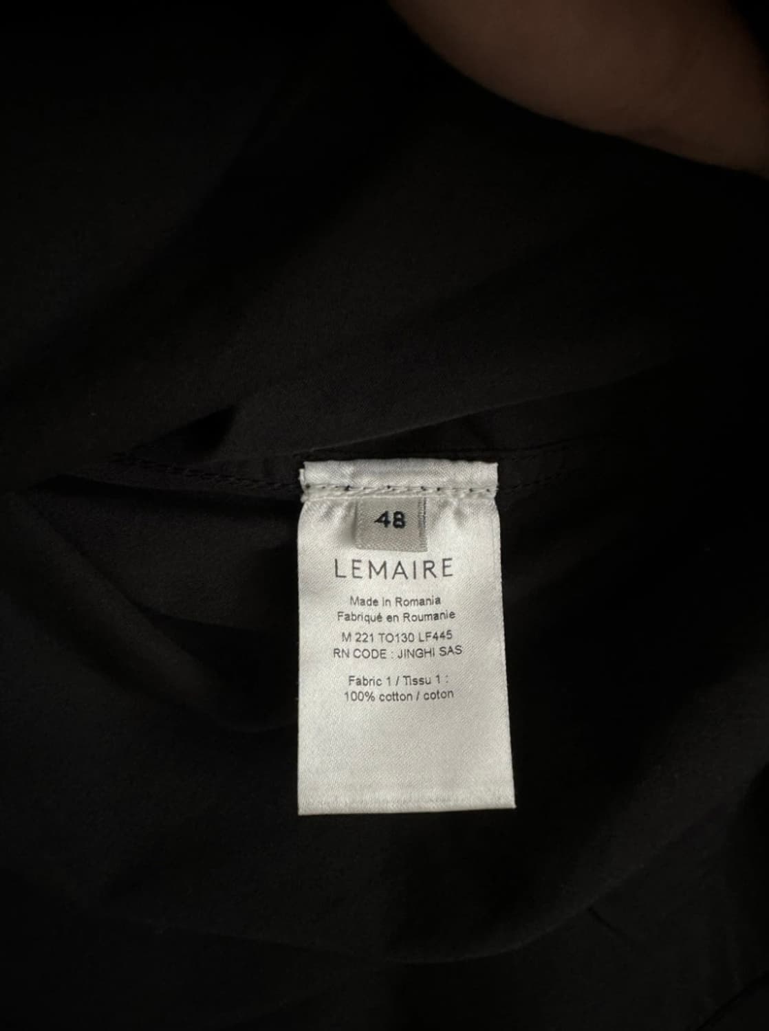 르메르 22SS 바뢰즈 탑 48 Black | 후루츠패밀리