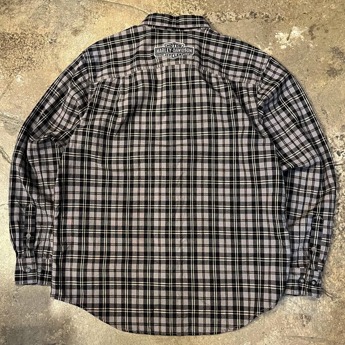 Harley Check Pattern Shirt | 후루츠패밀리