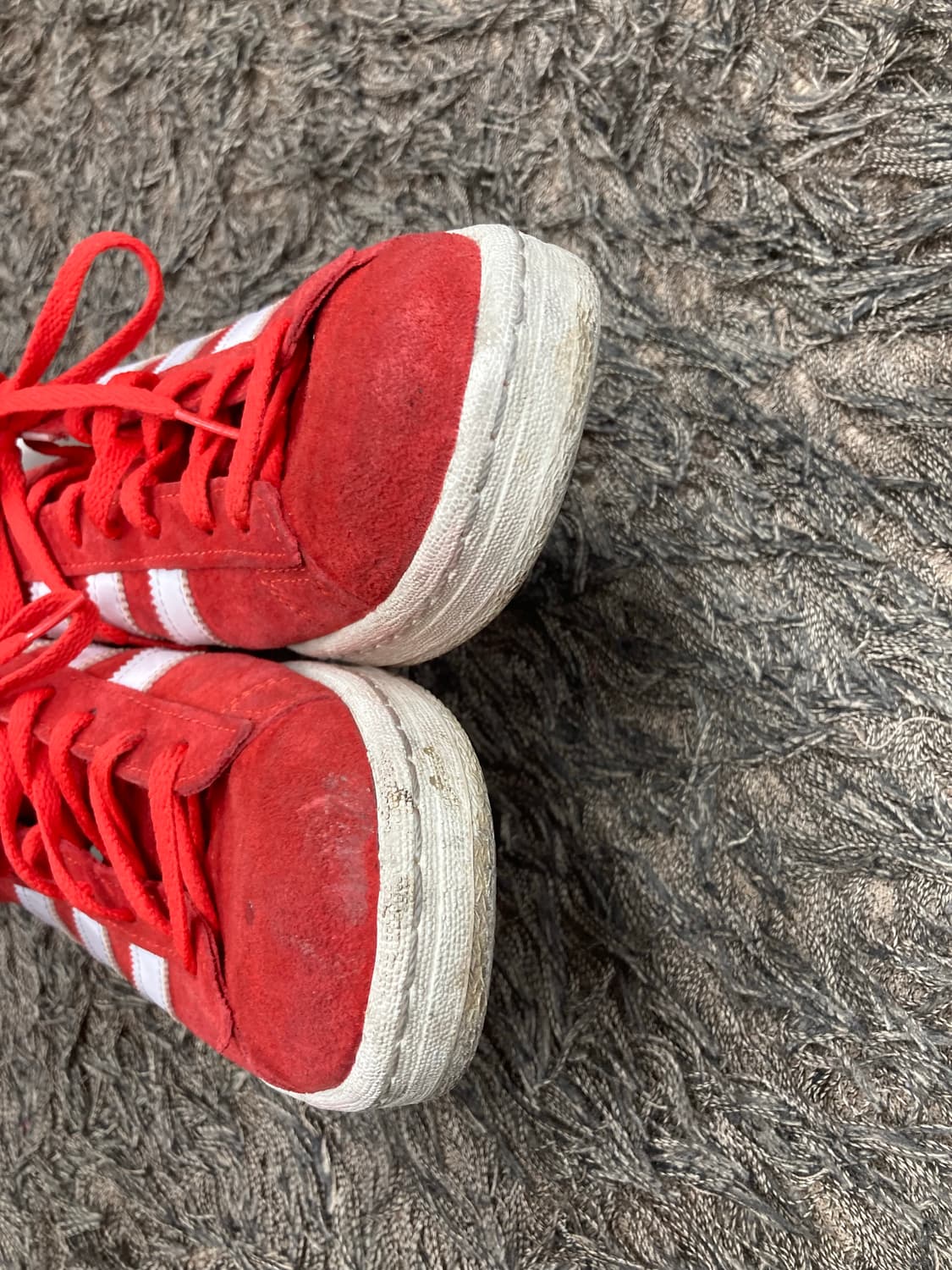 아디다스 캠퍼스 80s 하이레스 레드 255~260사이 | 후루츠패밀리