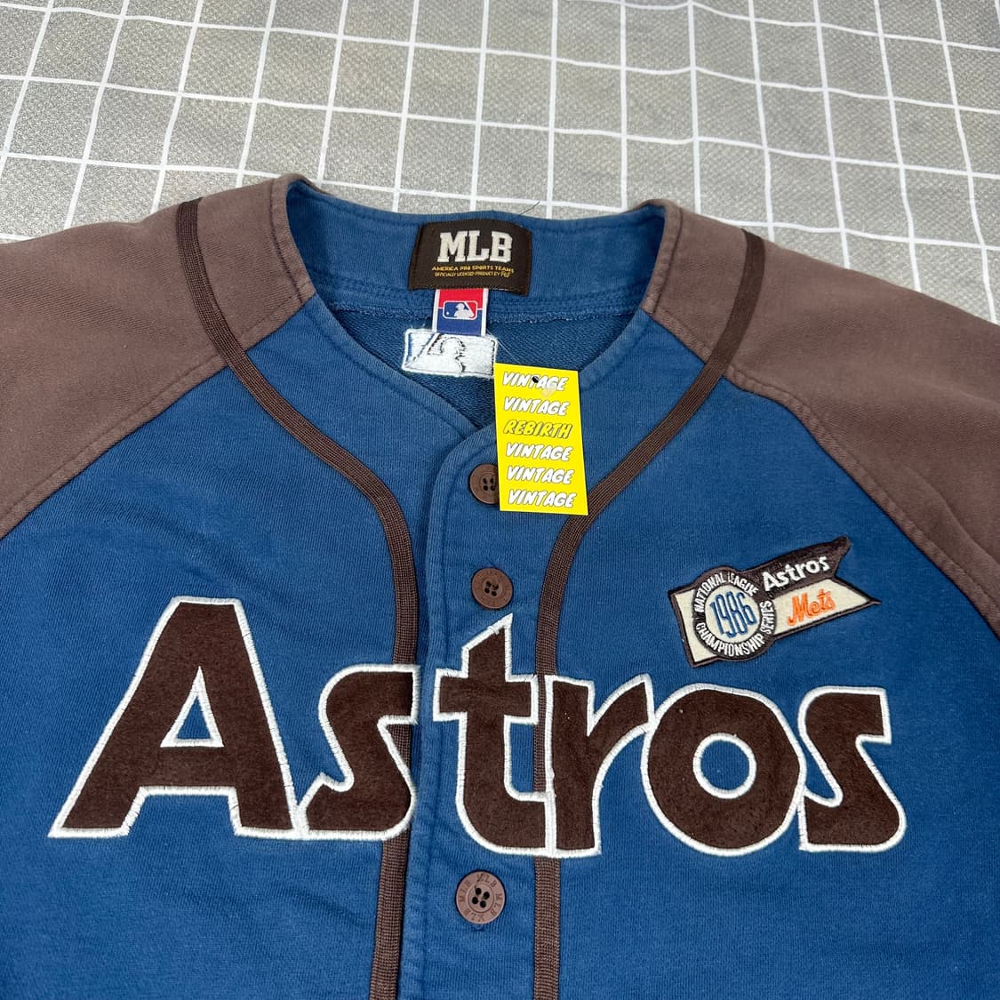 MLB 90s 뉴욕메츠 챔피온쉽시리즈 반팔 져지 100 | 후루츠패밀리