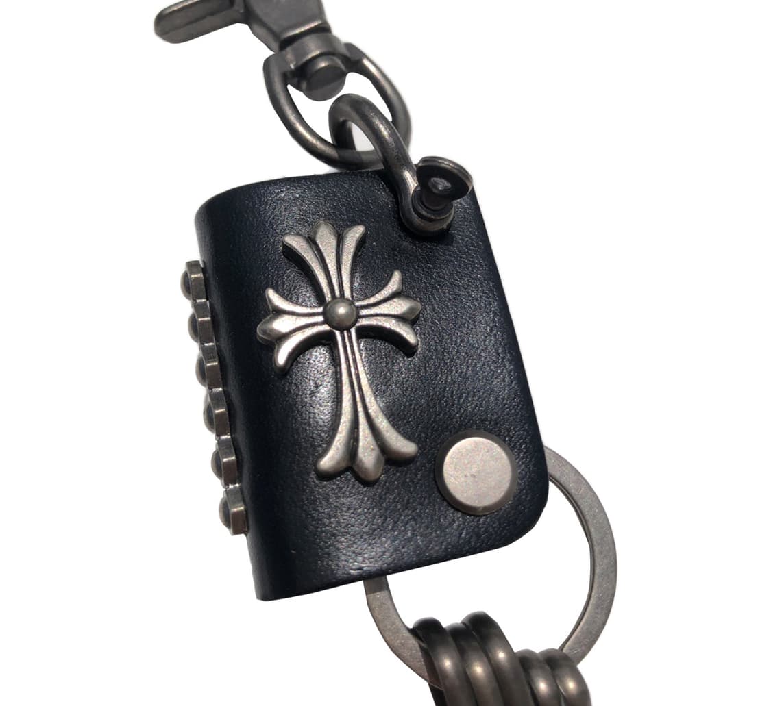 WESTERN SQUARE CROSS KEY RING - 후루츠패밀리