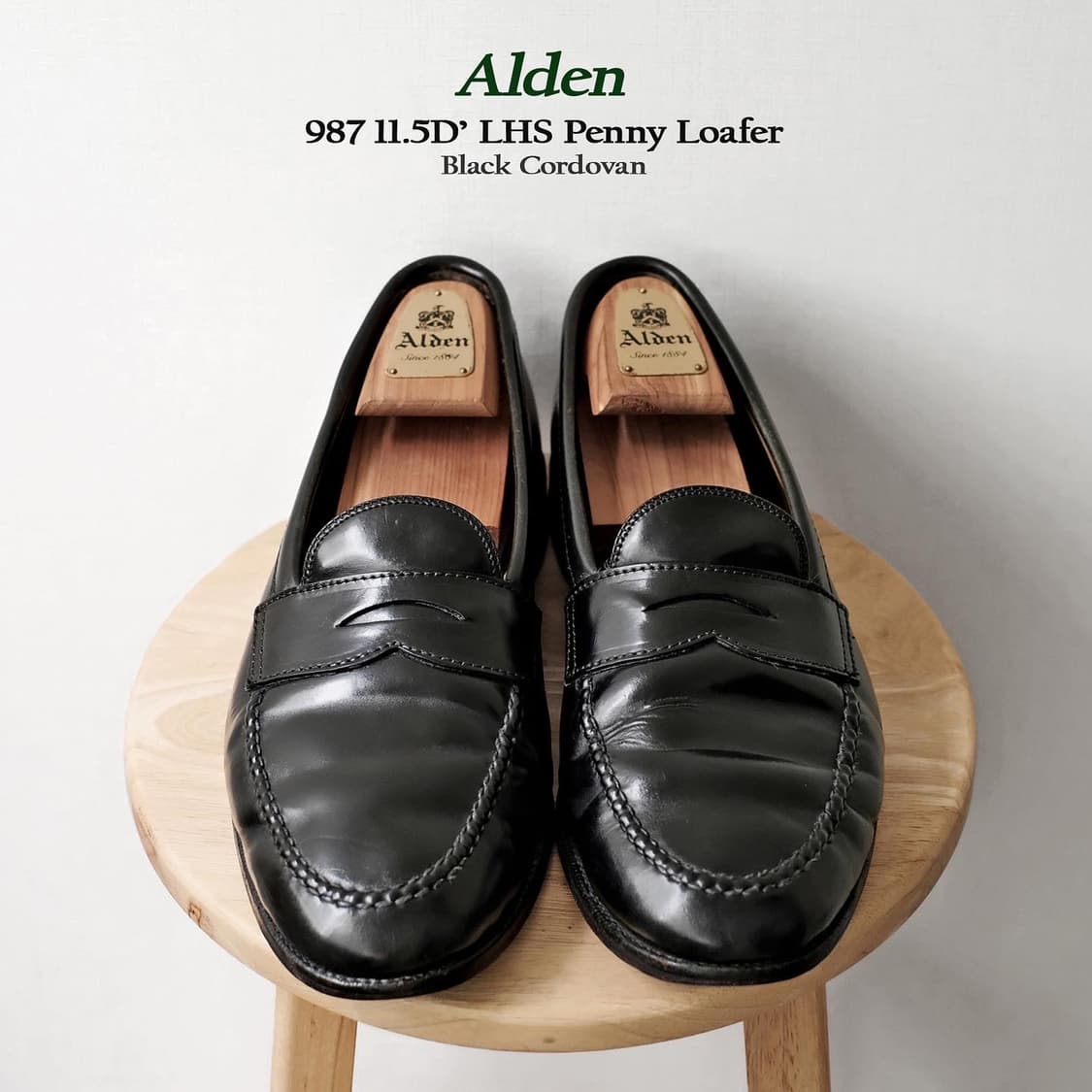 알든 987 11.5D LHS 코도반 페니로퍼 블랙 | 후루츠패밀리