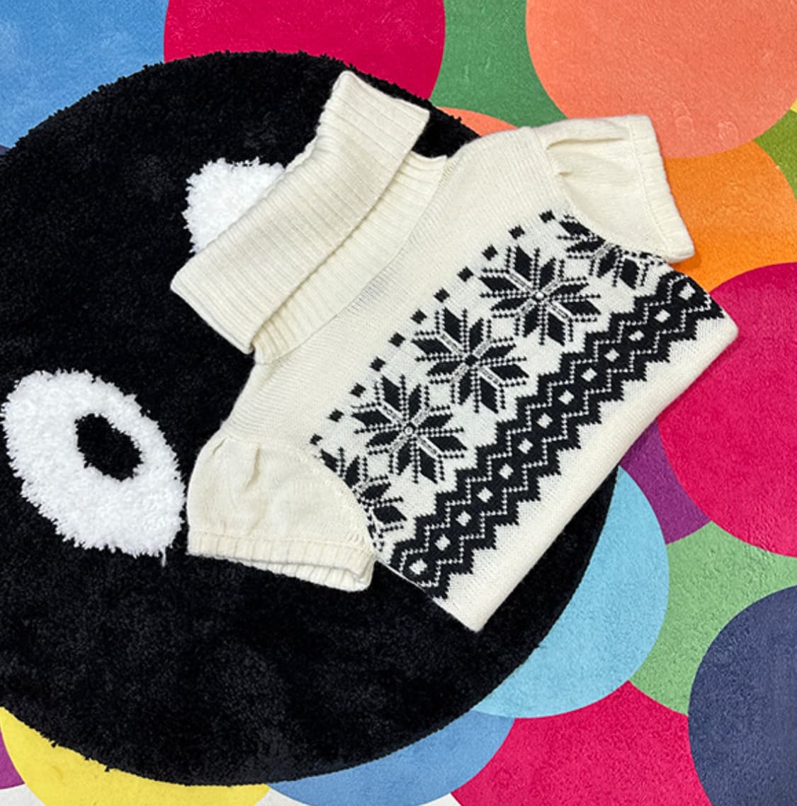 Jayro white 눈꽃 터틀넥니트 | 후루츠패밀리