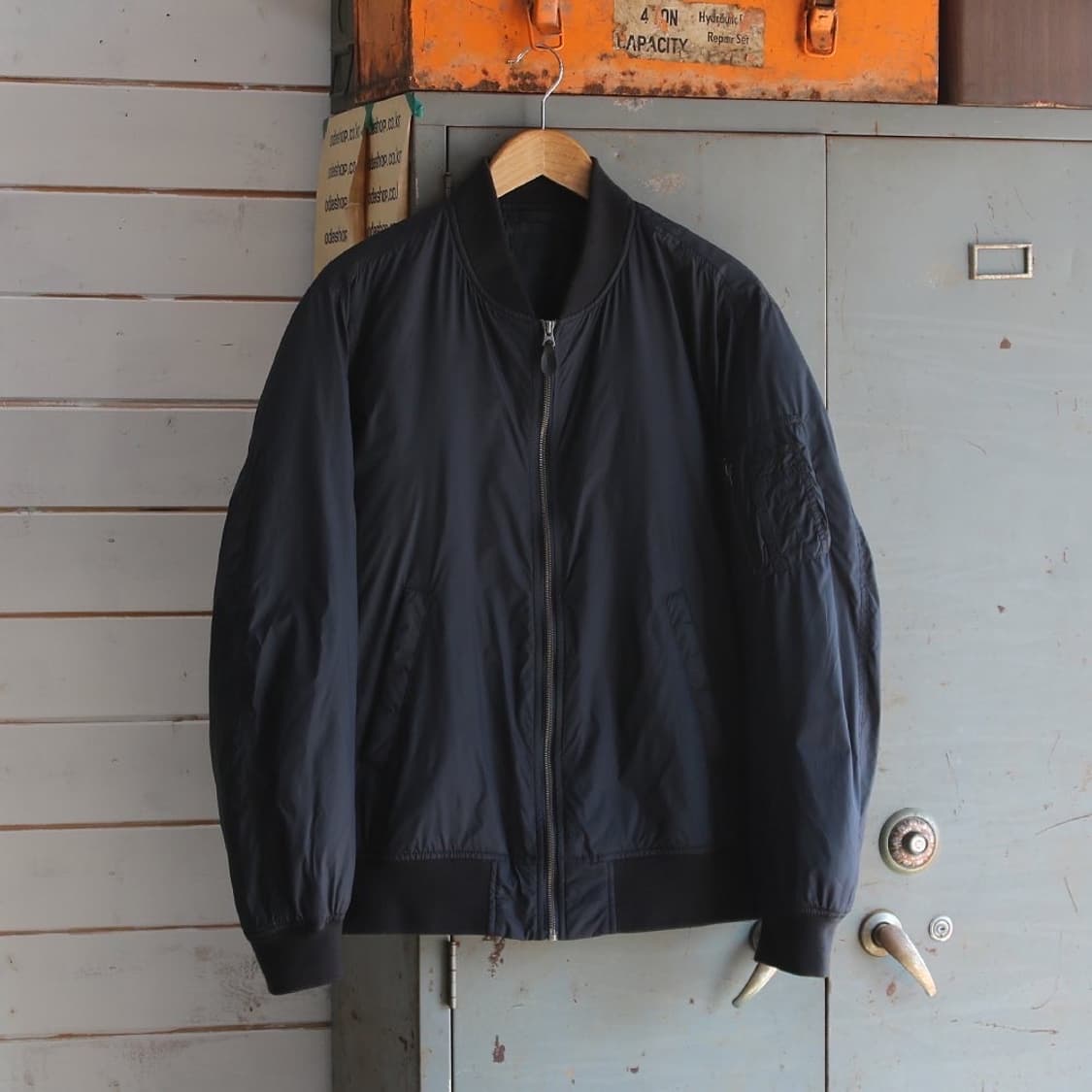 (착용컷) 유니클로 MA-1 블루종 (남성용 XL) | 후루츠패밀리