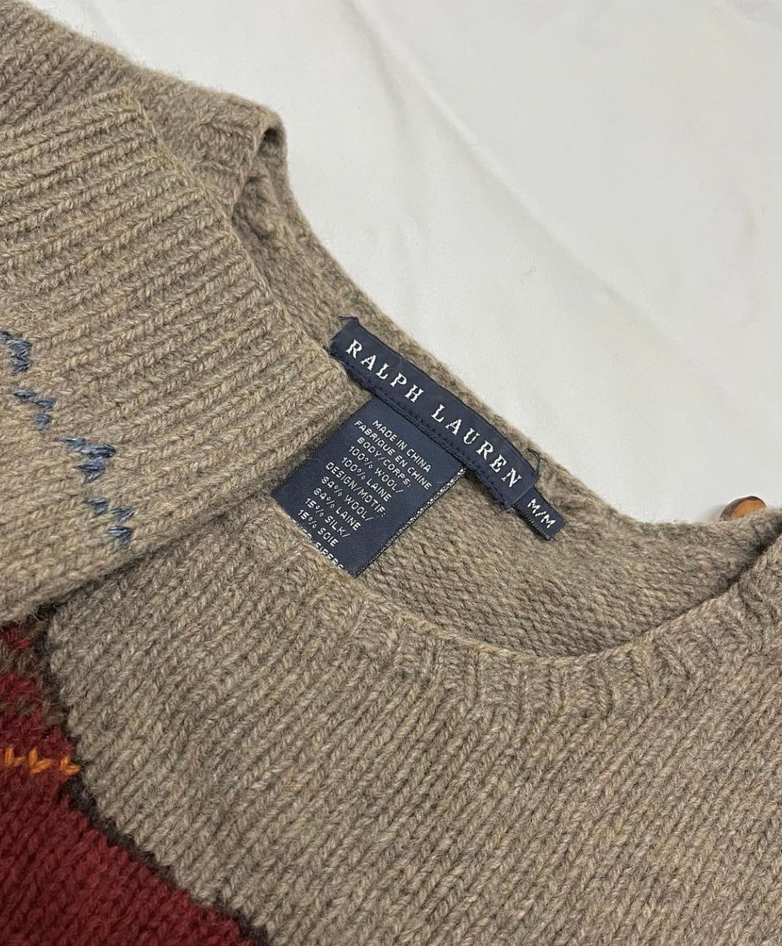 폴로 랄프로렌 브라운 라운드넥니트 | 후루츠패밀리