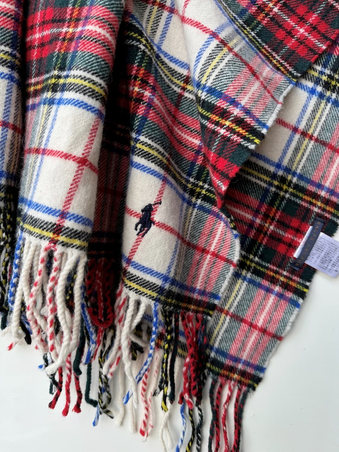 Wool check 2way wide muffler | 후루츠패밀리