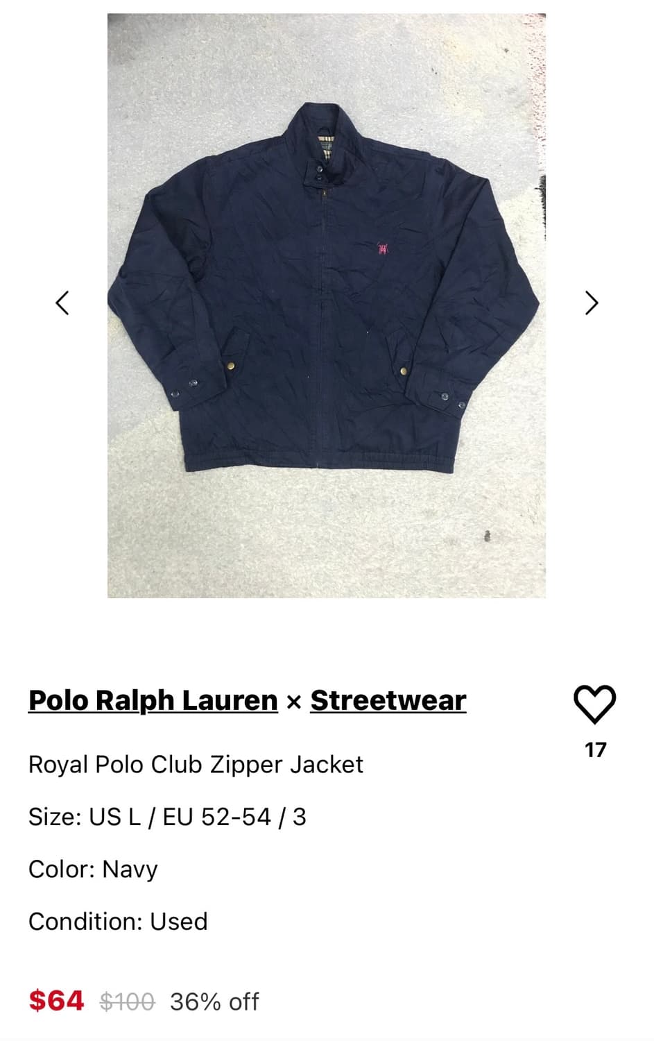 royal polo sports club jacket - 후루츠패밀리