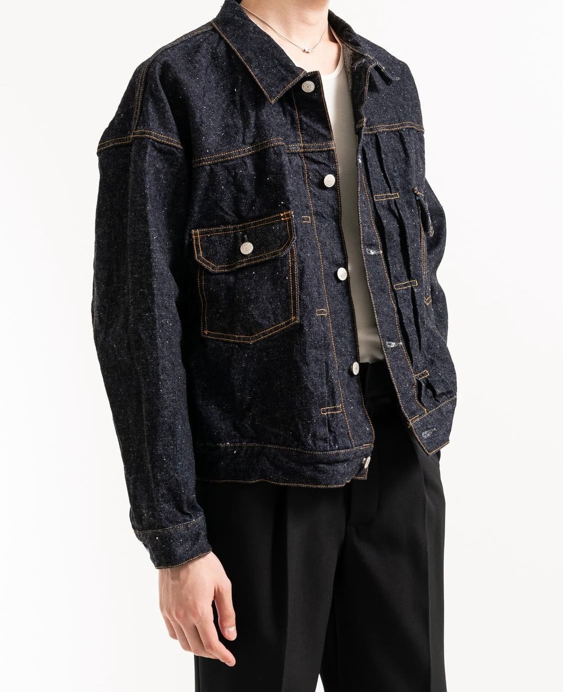 [ XL ] 23FW 세인트미카엘 X 버버진 데님 자켓 | 후루츠패밀리