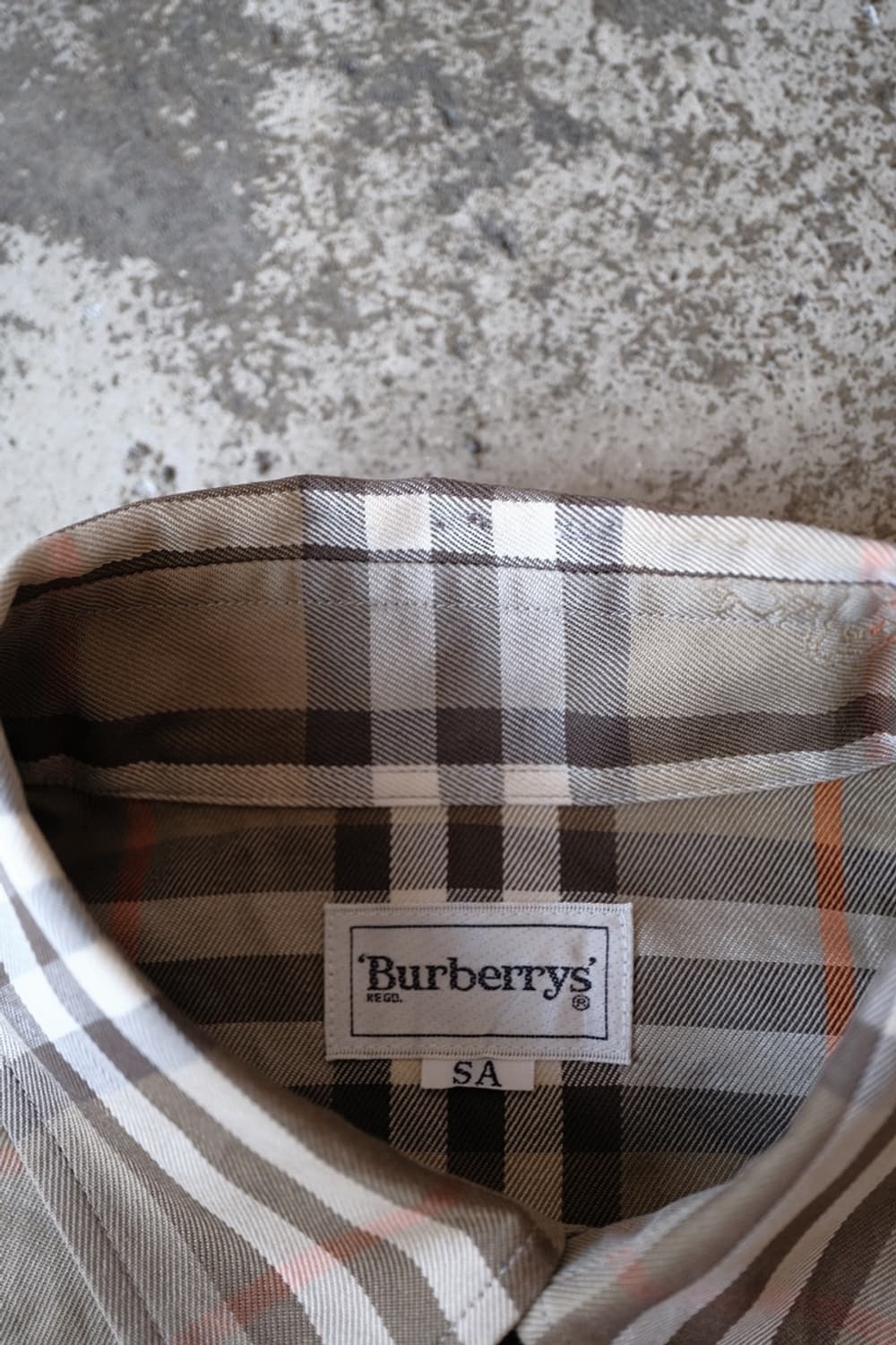 90's Burberrys 코튼 체크 셔츠 | 후루츠패밀리