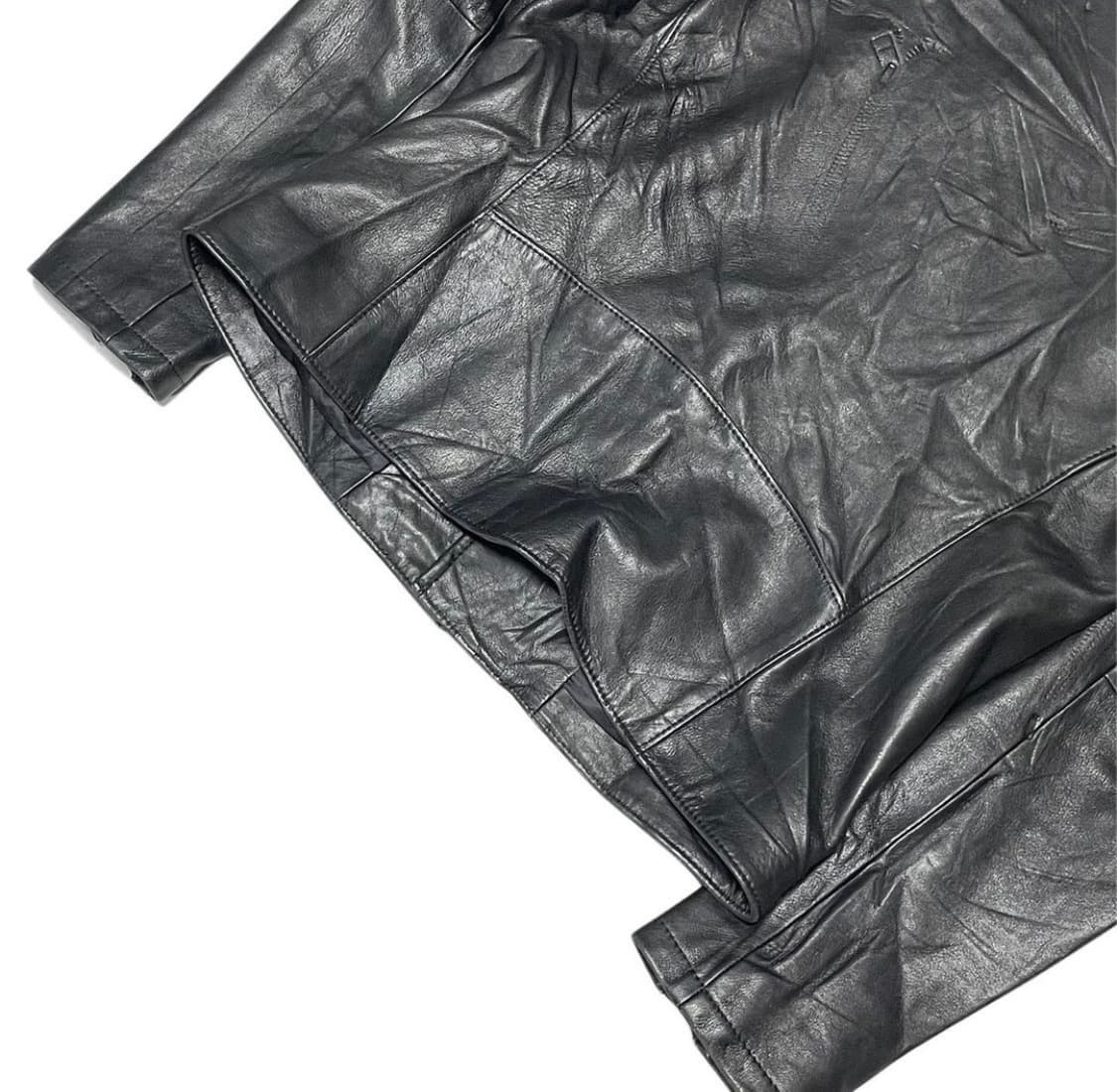 Crop double rider leather jack | 후루츠패밀리