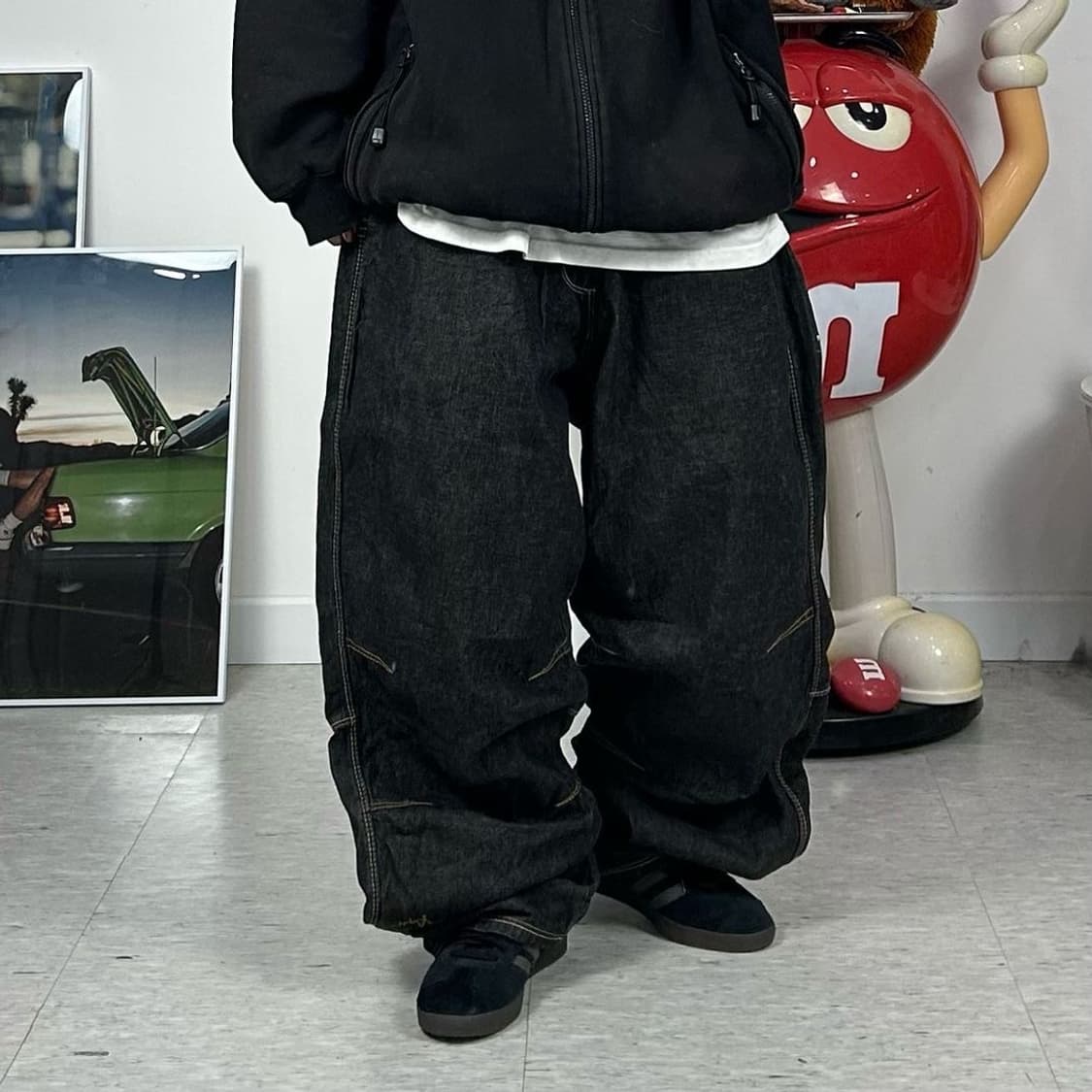 FUBU " platinum denim pants | 후루츠패밀리