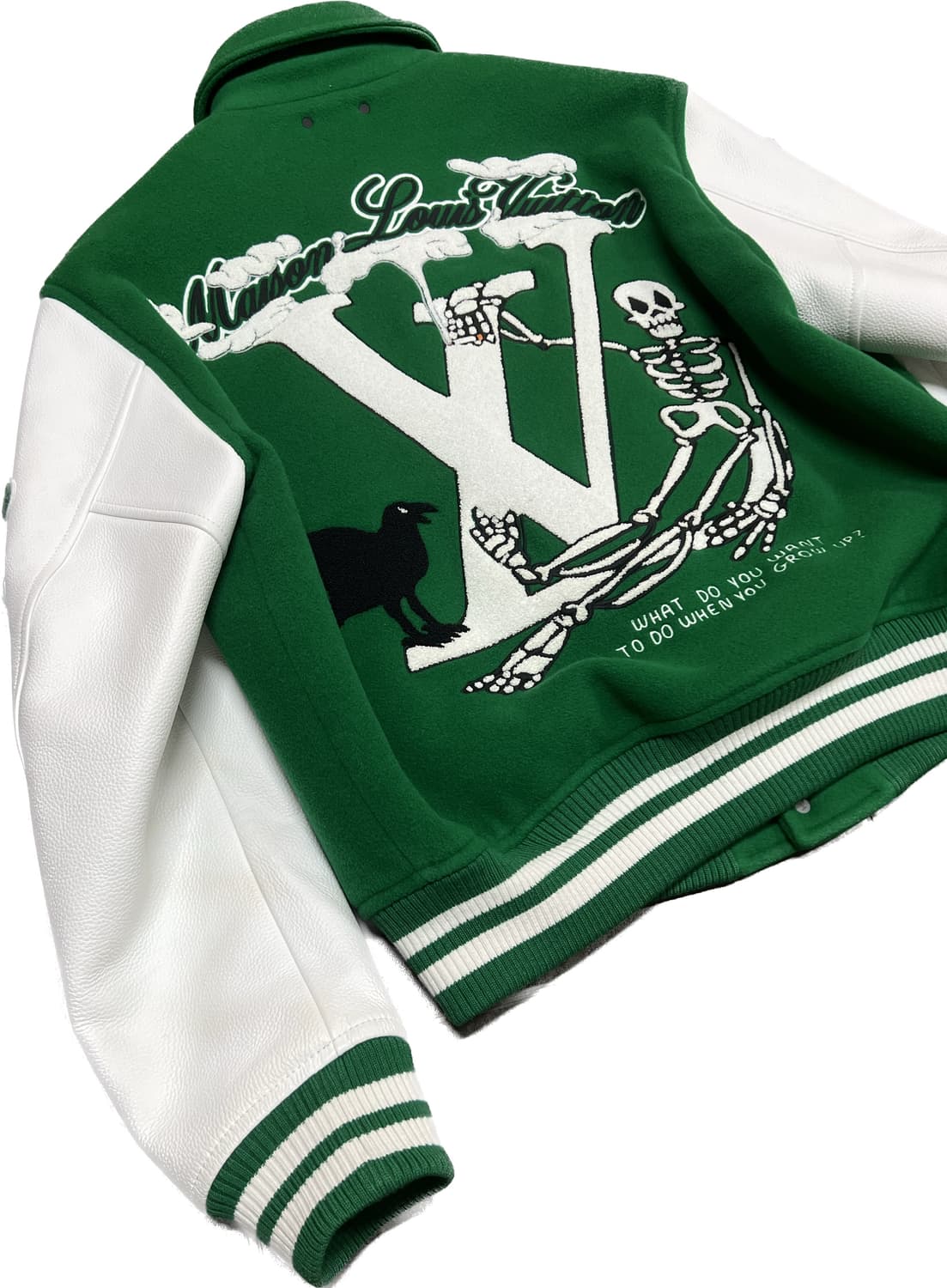 [52] 루이비통 21FW 바시티 자켓 그린 - 후루츠패밀리