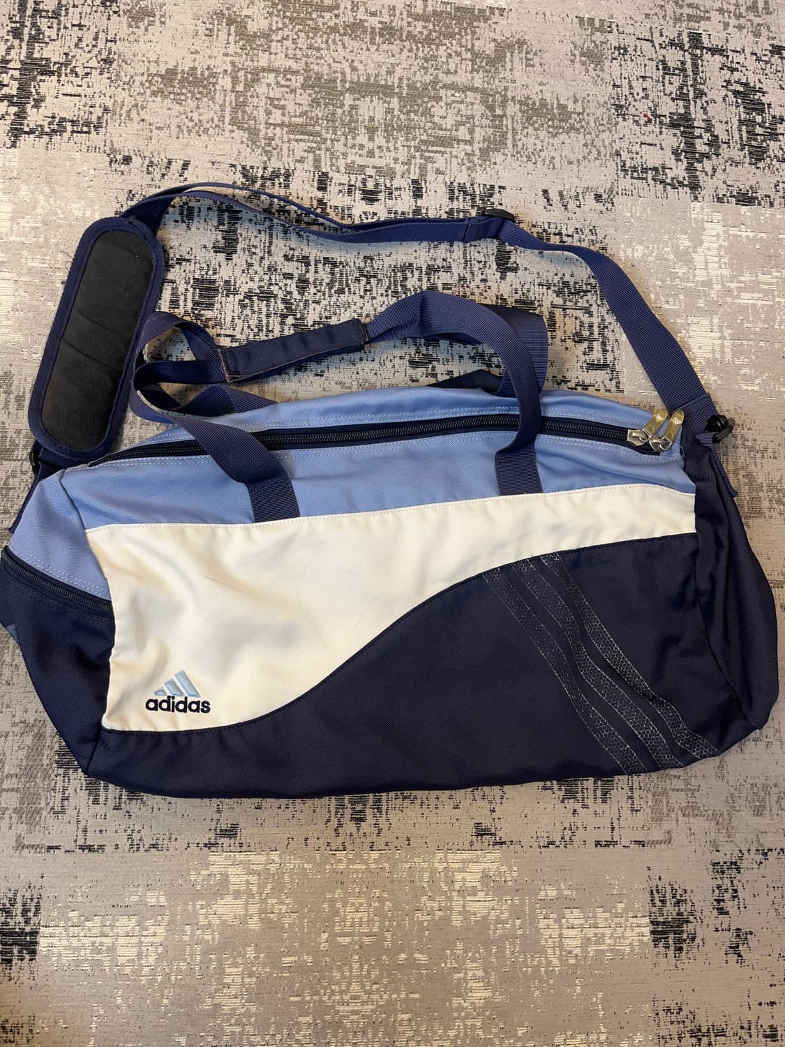 Adidas navy blue cross bag | 후루츠패밀리