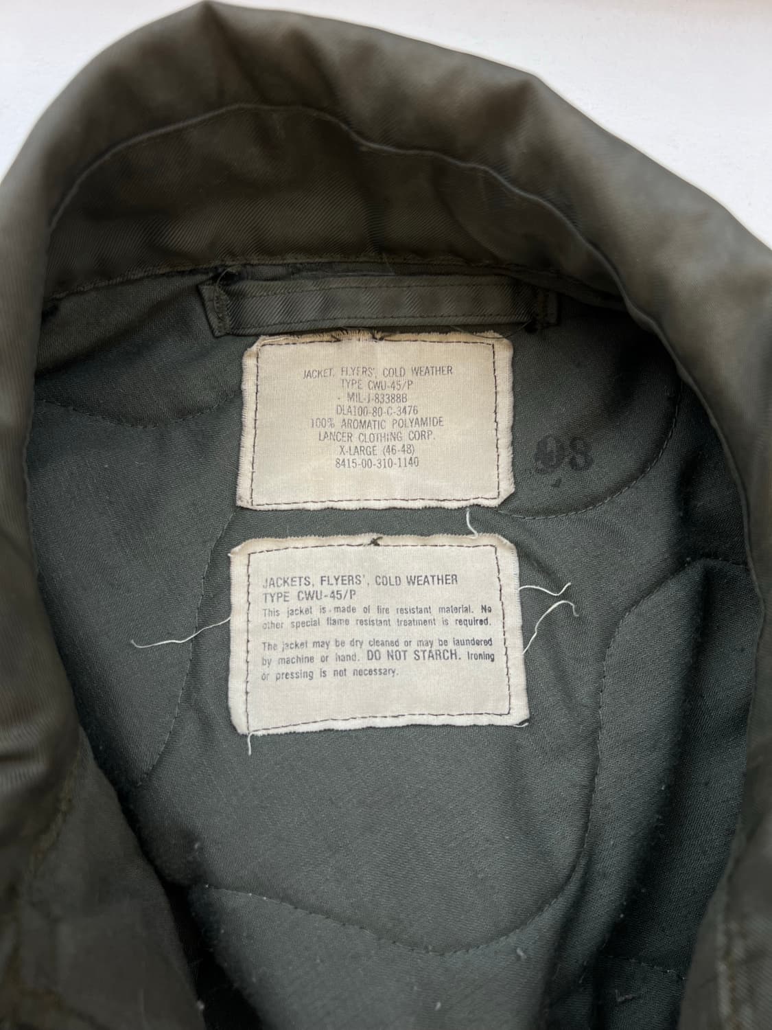 (110)80s CWU-45p 플라이트 자켓 | 후루츠패밀리