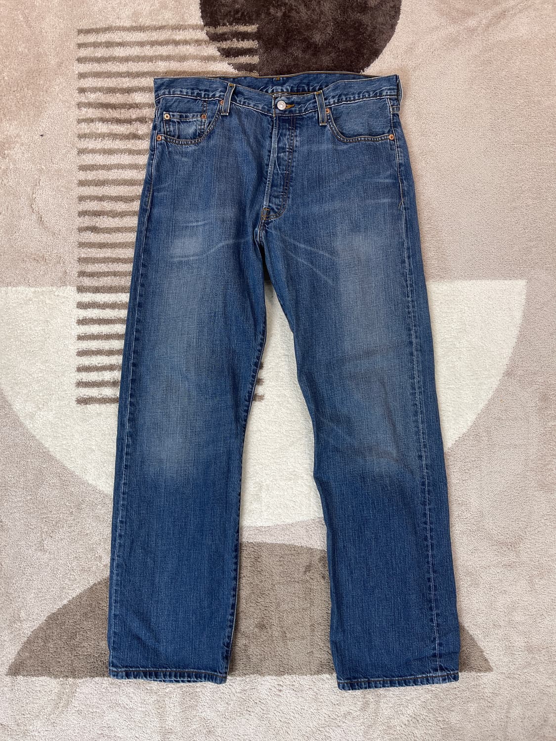 리바이스 501 중청바지 빈티지 워싱 데님팬츠 00s | 후루츠패밀리