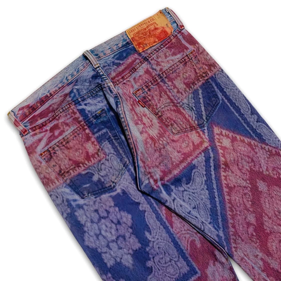 Levis 501 paisley custom pants | 후루츠패밀리