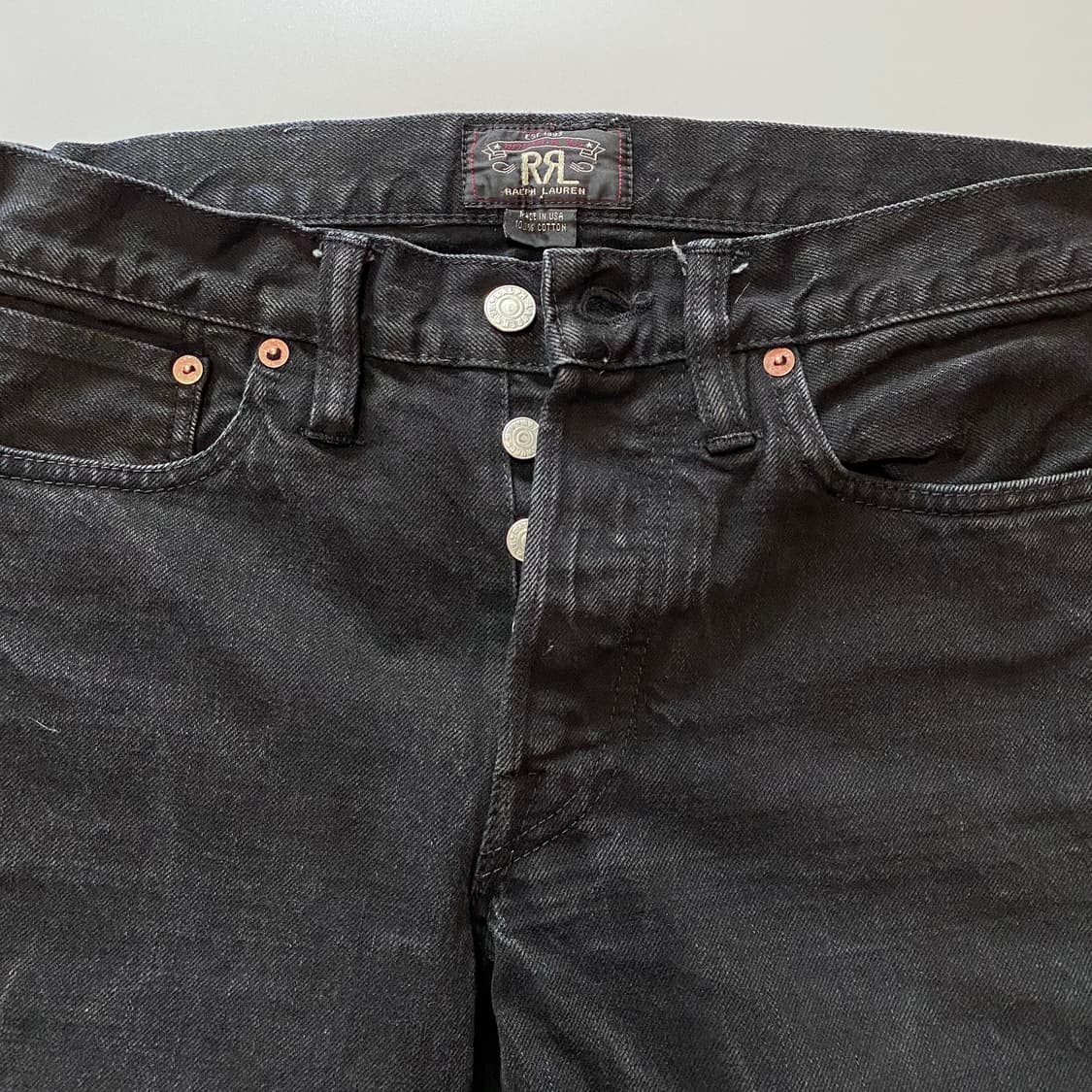 (30)RRL 더블알엘 흑청 데님 | 후루츠패밀리