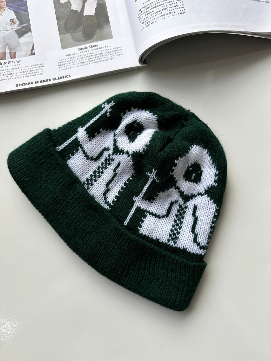 Unique patterned knit cap | 후루츠패밀리