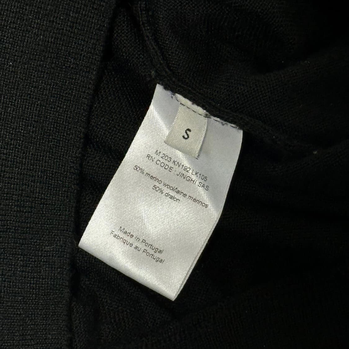 르메르 20fw 폴로 롱 슬리브 스웨터 블랙 S | 후루츠패밀리