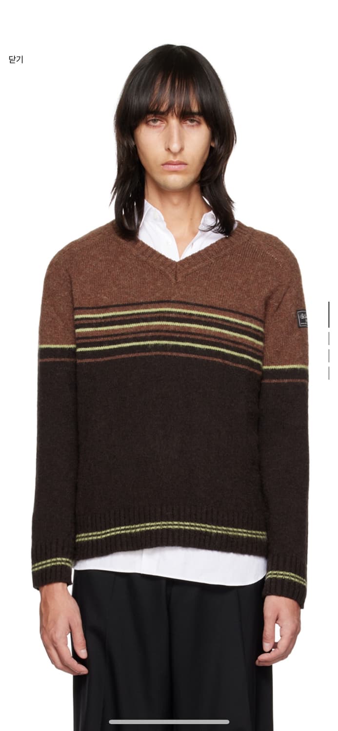 라프시몬스 22fw 브이넥 니트 XL | 후루츠패밀리