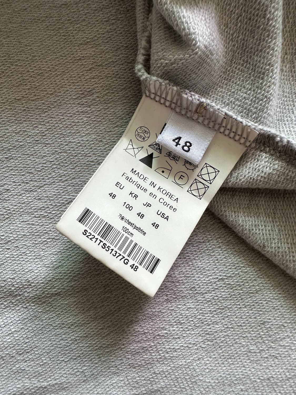 22SS 솔리드옴므 백로고 삼다수 반팔 티셔츠 48 | 후루츠패밀리