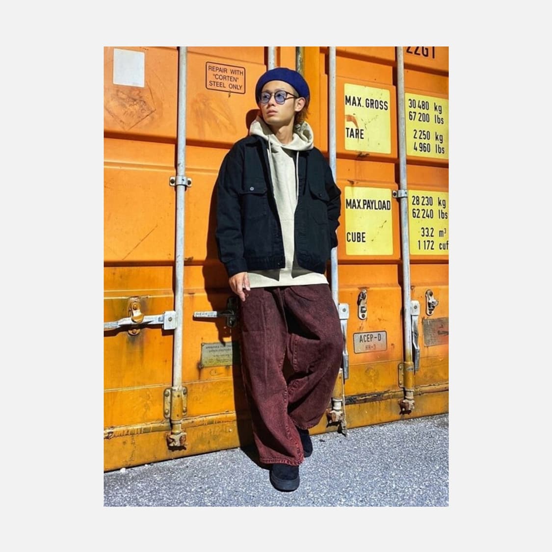 EDWIN HAKAMA WIDE DENIM PANTS | 후루츠패밀리