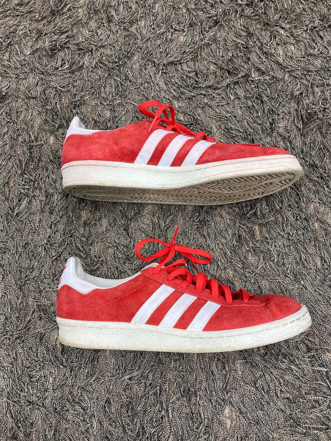 아디다스 캠퍼스 80s 하이레스 레드 255~260사이 | 후루츠패밀리