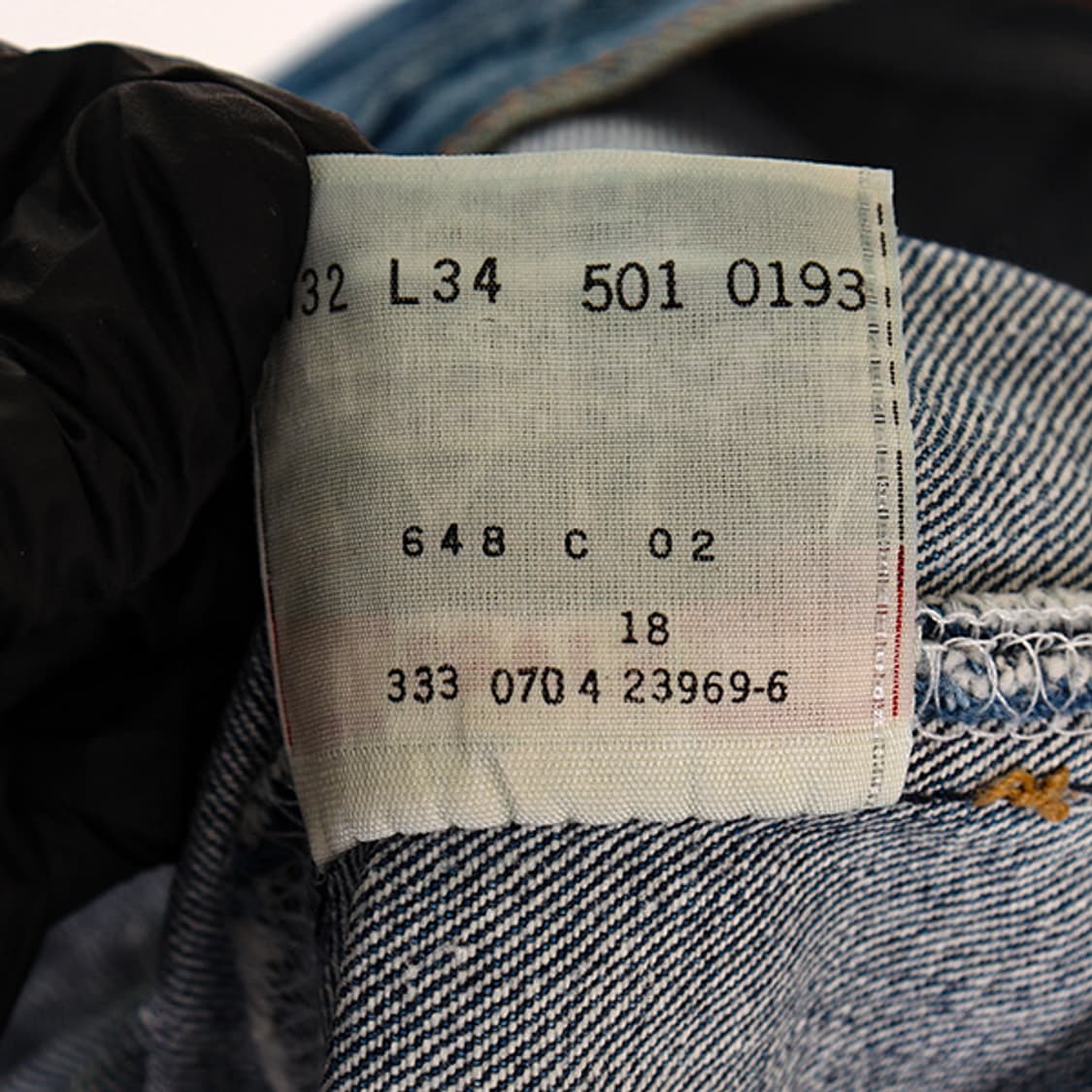 리바이스 00s 501 블랭크탭 미드블루 데님 진 (3 | 후루츠패밀리