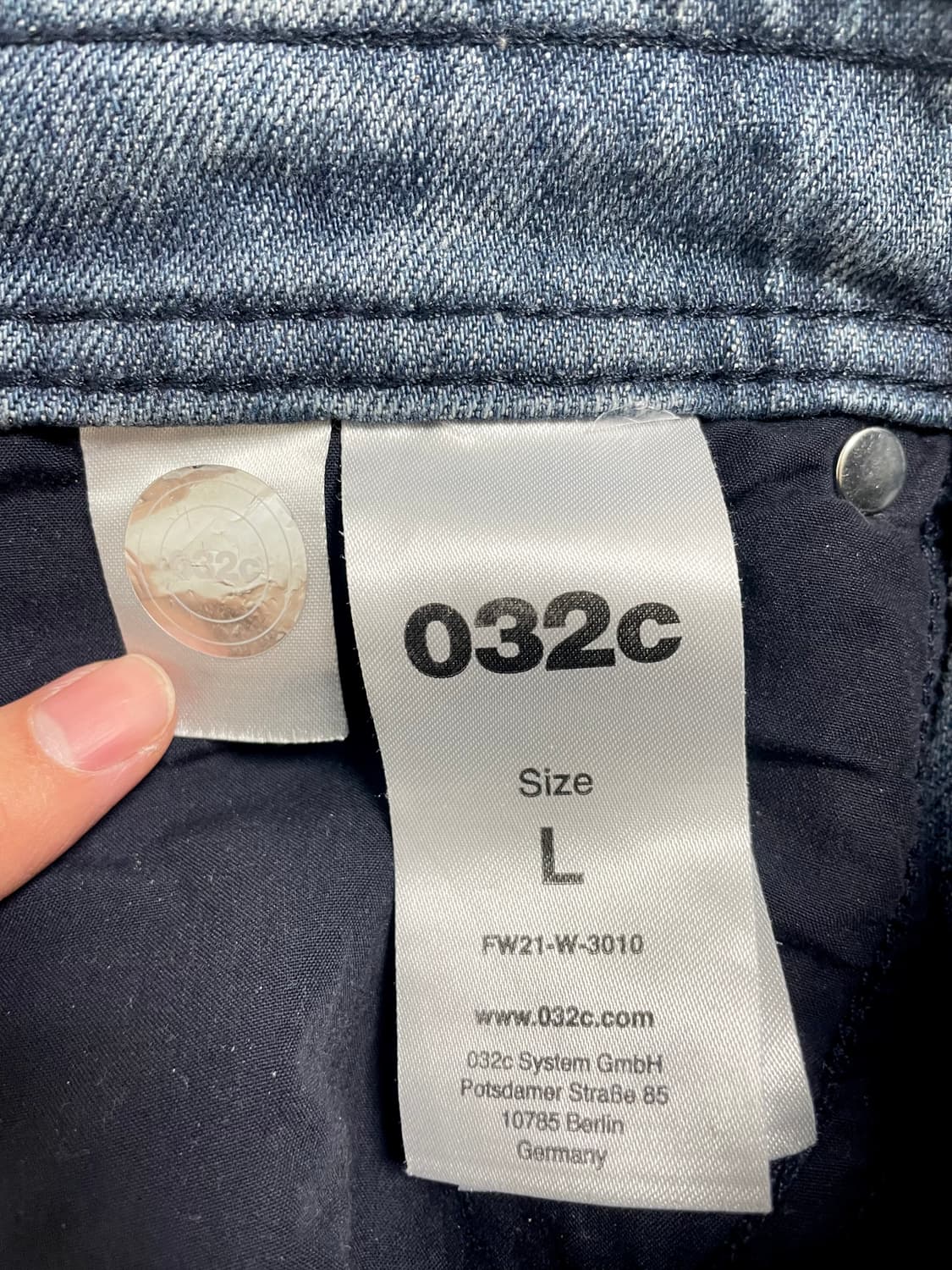 JUMBO CHECK DENIM JEAN | 후루츠패밀리