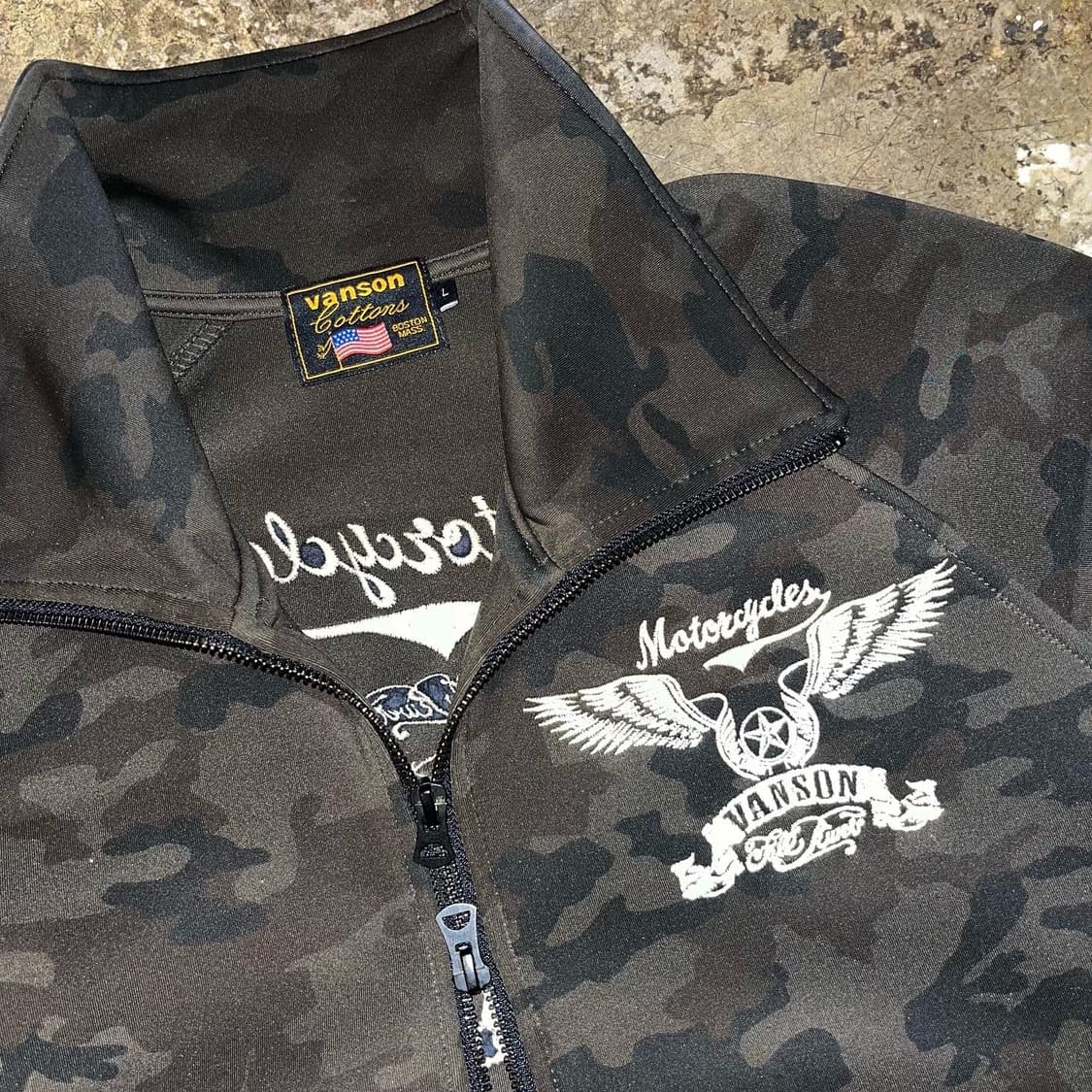 VANSON Camo Two-way Jersey | 후루츠패밀리