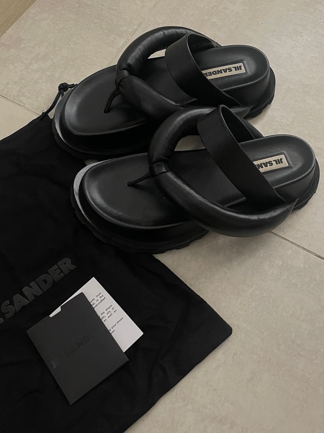 질샌더 jilsander 패티드 샌들 38 - 후루츠패밀리