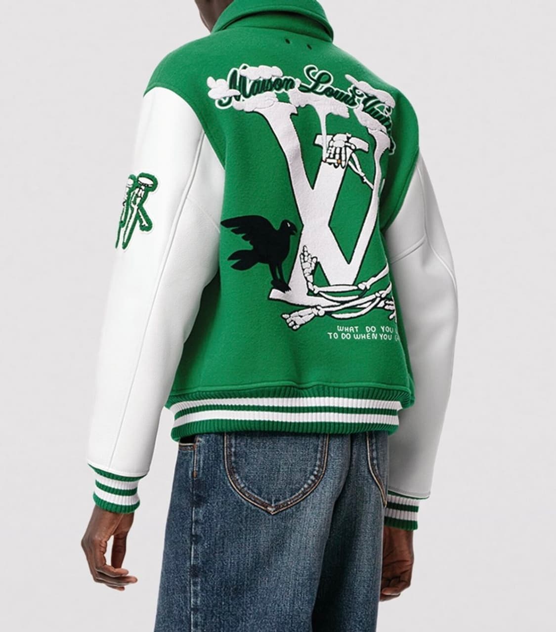 [52] 루이비통 21FW 바시티 자켓 그린 - 후루츠패밀리