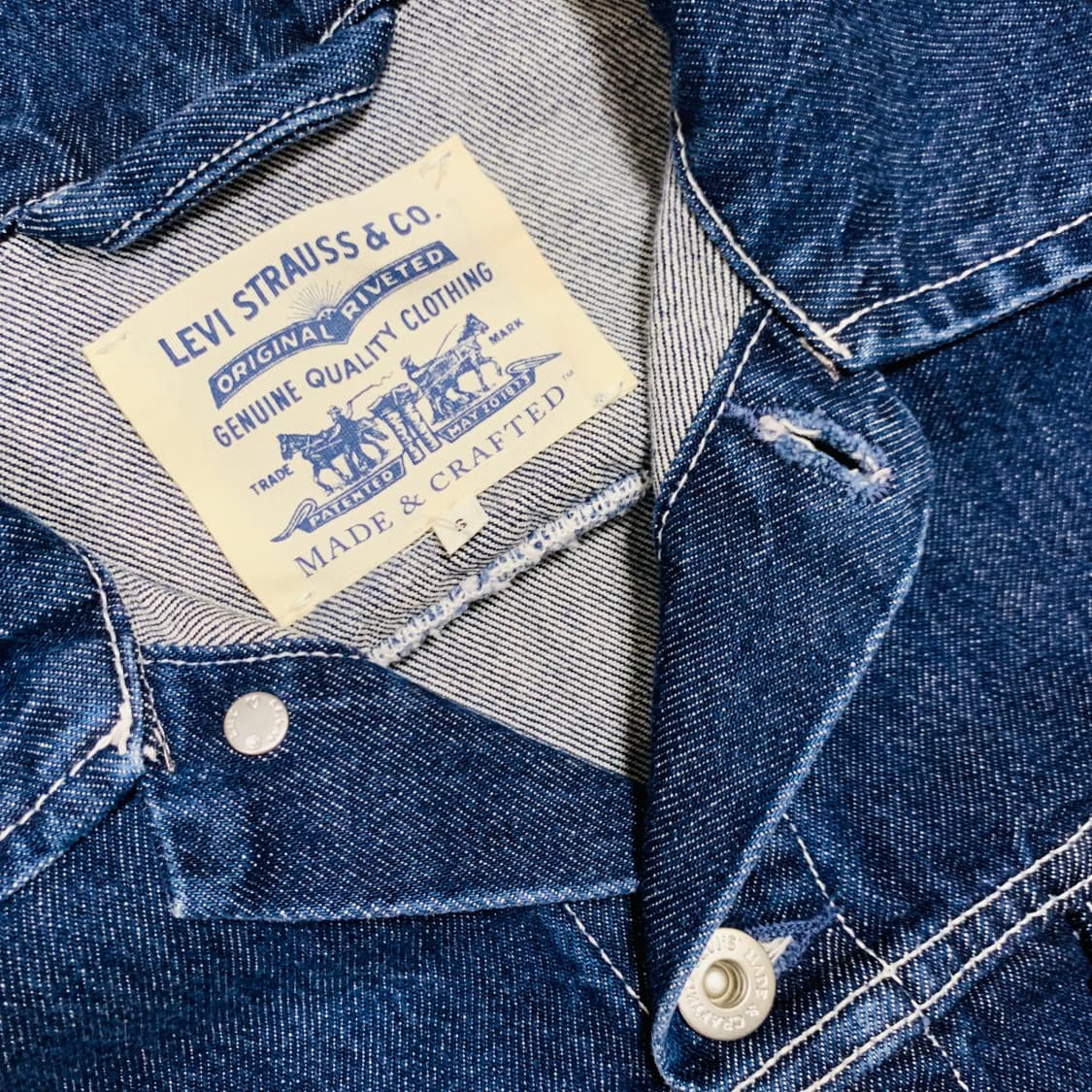 리바이스 x LMC 웨스턴 블리치드 레어 데님 청자켓 | 후루츠패밀리