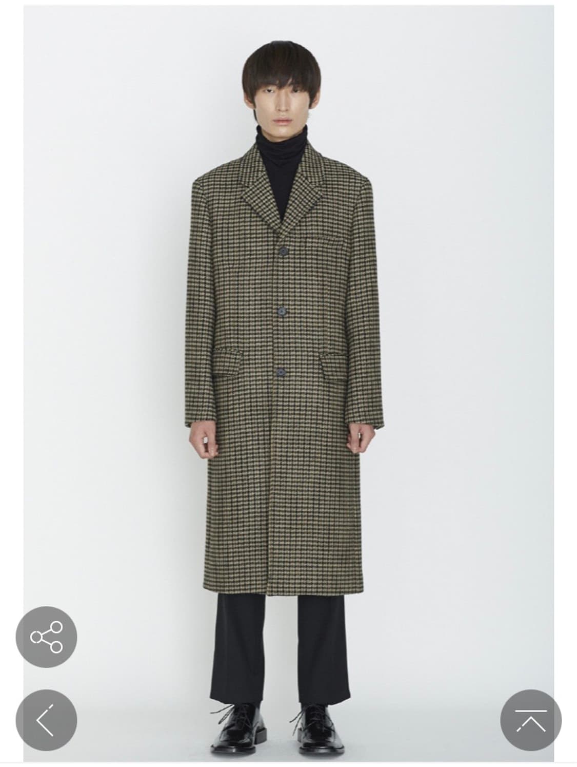 mngu 체스터필드 코트 in 체크 - 후루츠패밀리
