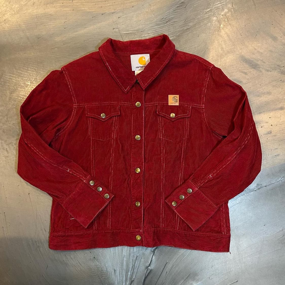 Carhartt deep red corduroy jk | 후루츠패밀리