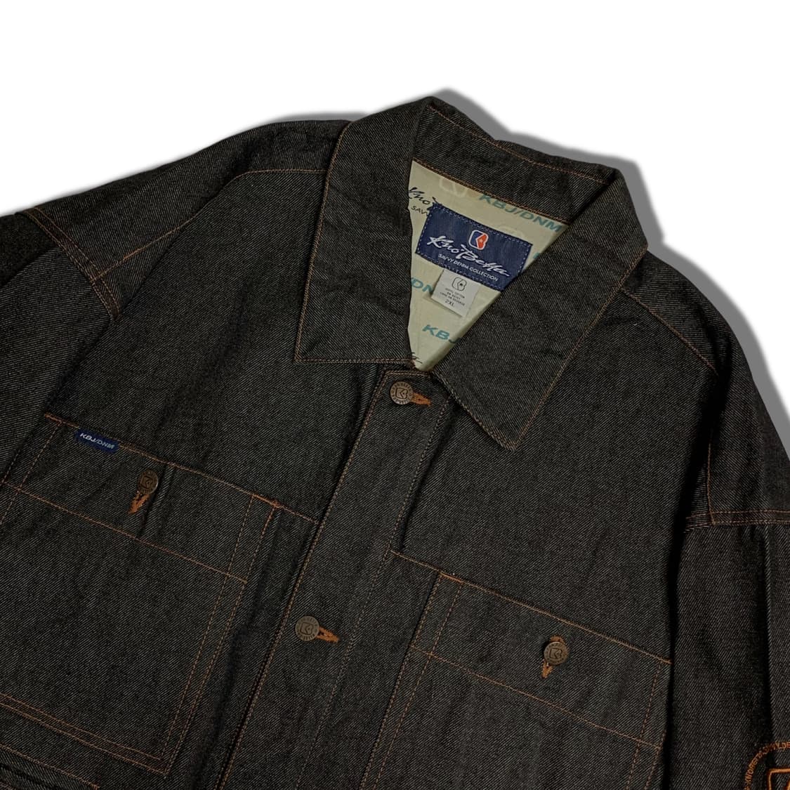 90s KNO-BETTA 노베타 올드스쿨 흑청자켓 - 후루츠패밀리